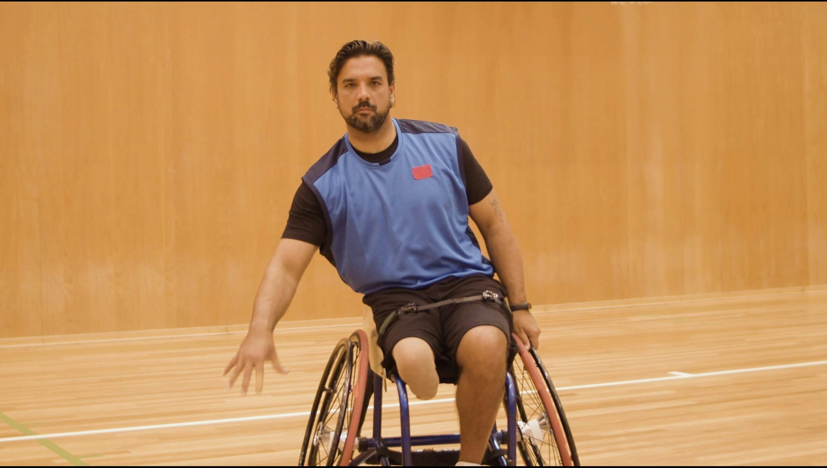 Disabled Man Dribbling a Basket Ball Free Stock Video Footage, Royalty ...