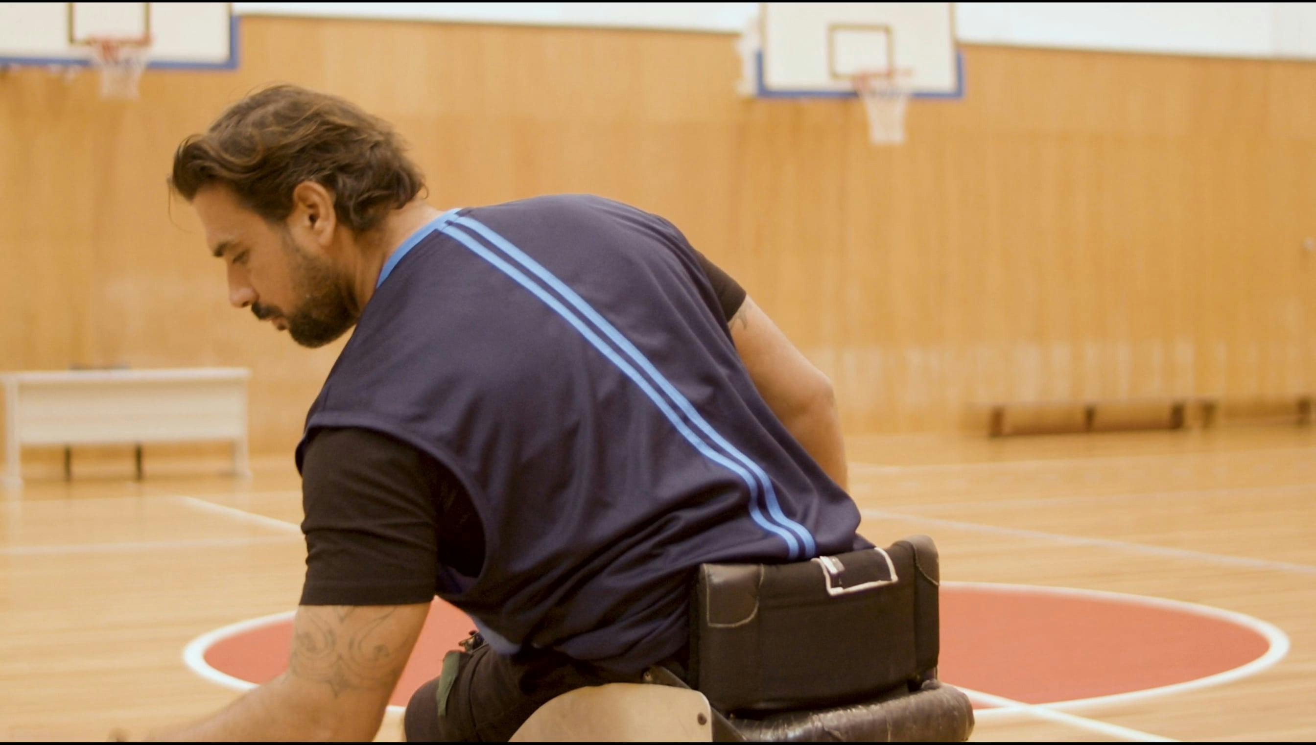 Disabled Man Dribbling a Basketball Free Stock Video Footage, Royalty ...