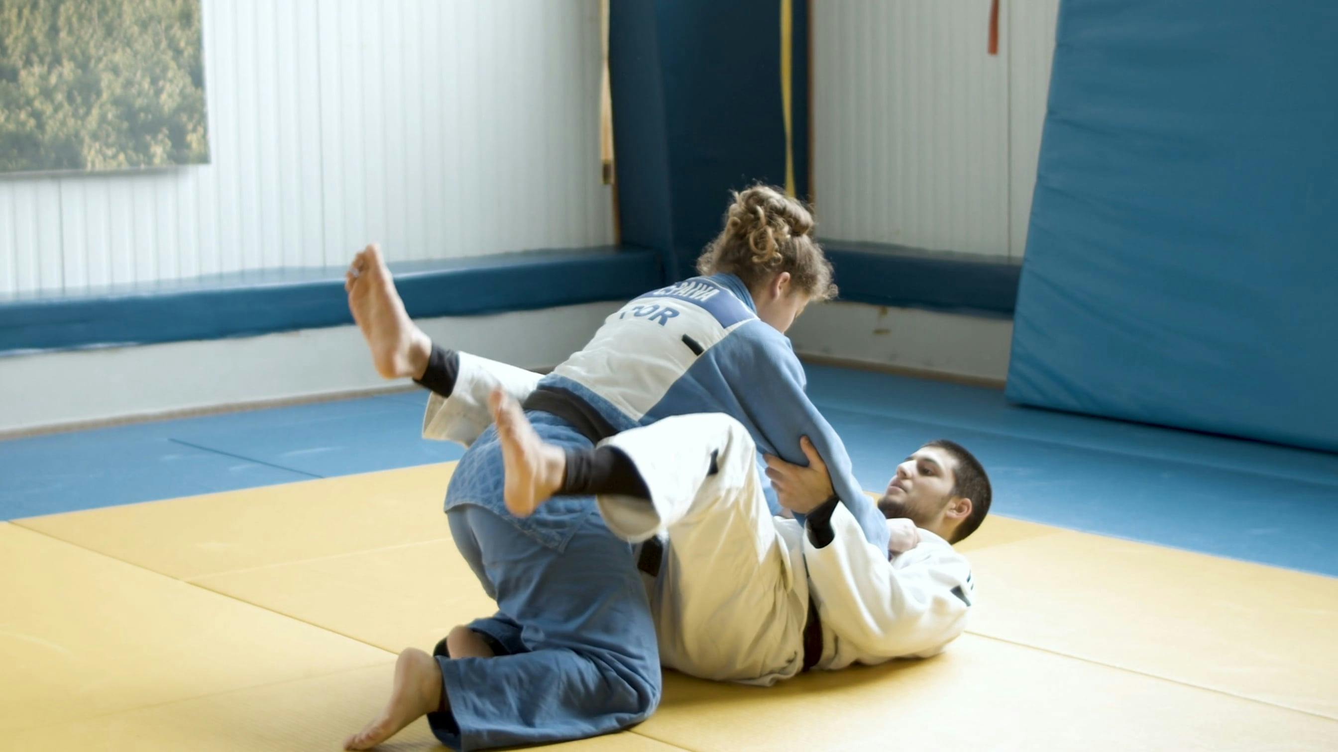 Two Fighters Practicing Judo · Free Stock Video