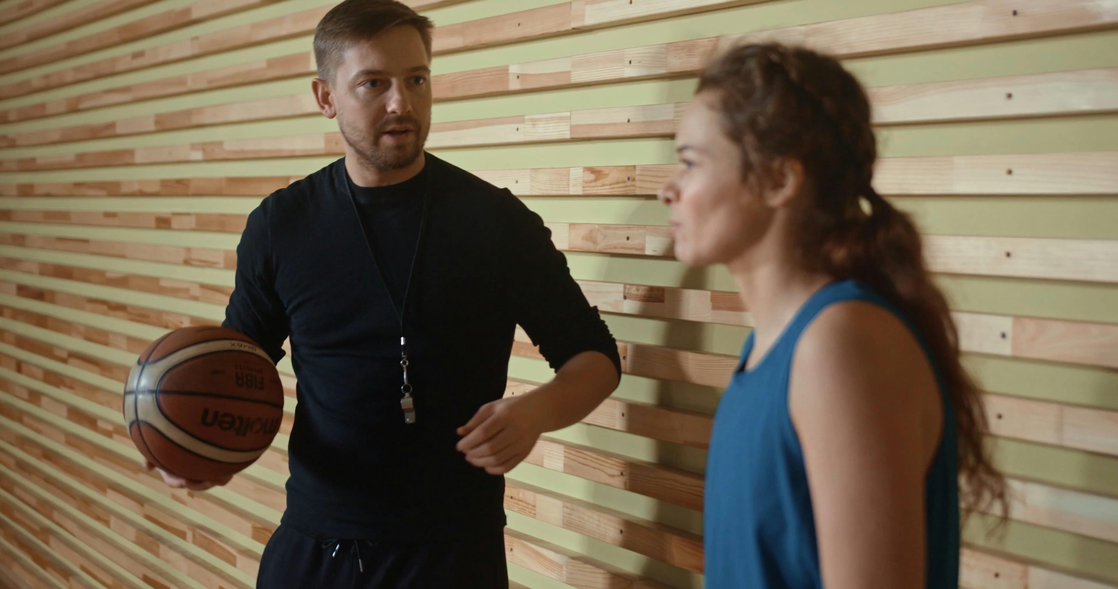 Man Coaching His Basketball Player Free Stock Video Footage, Royalty ...