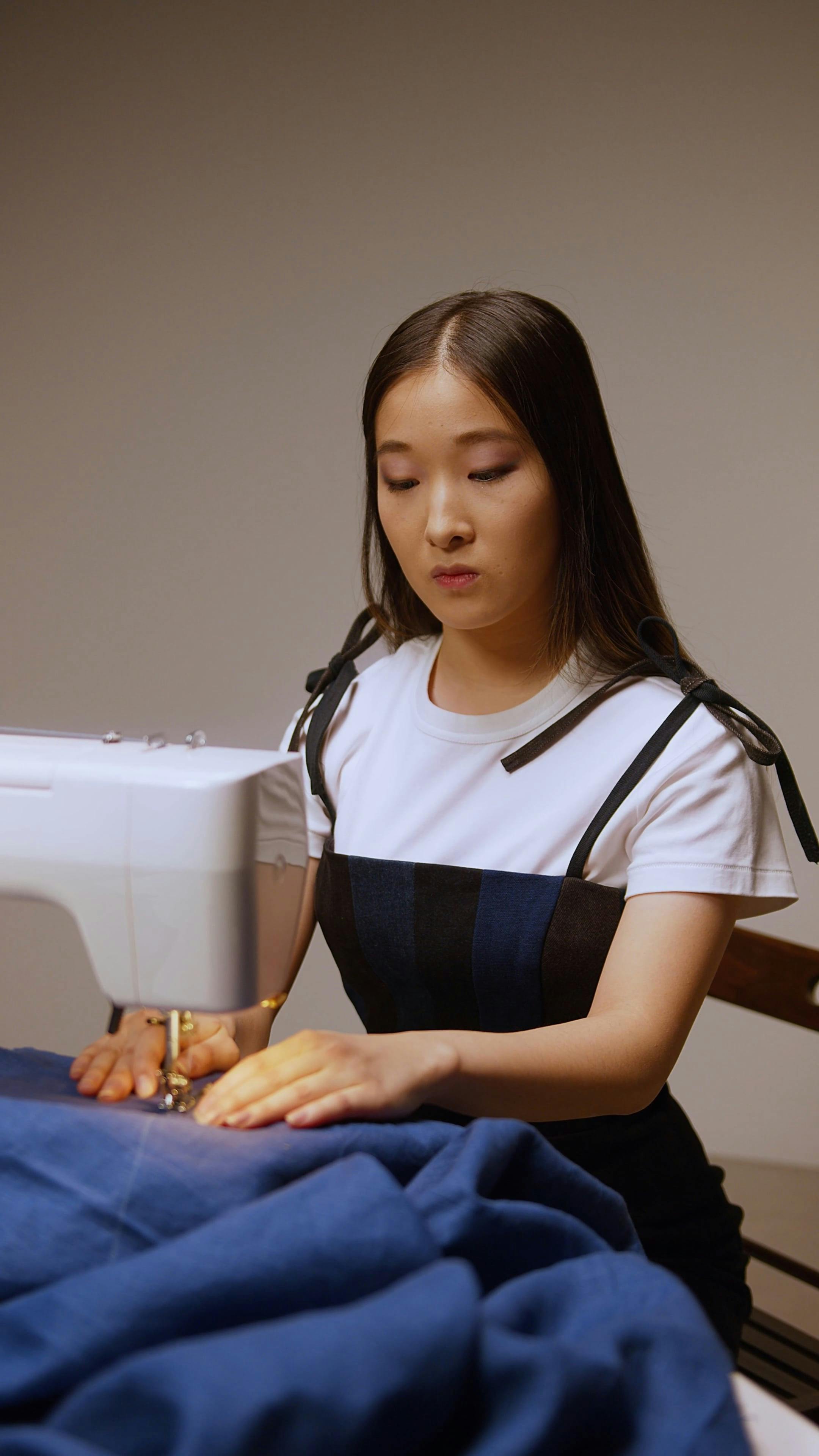 A Woman Sewing · Free Stock Video