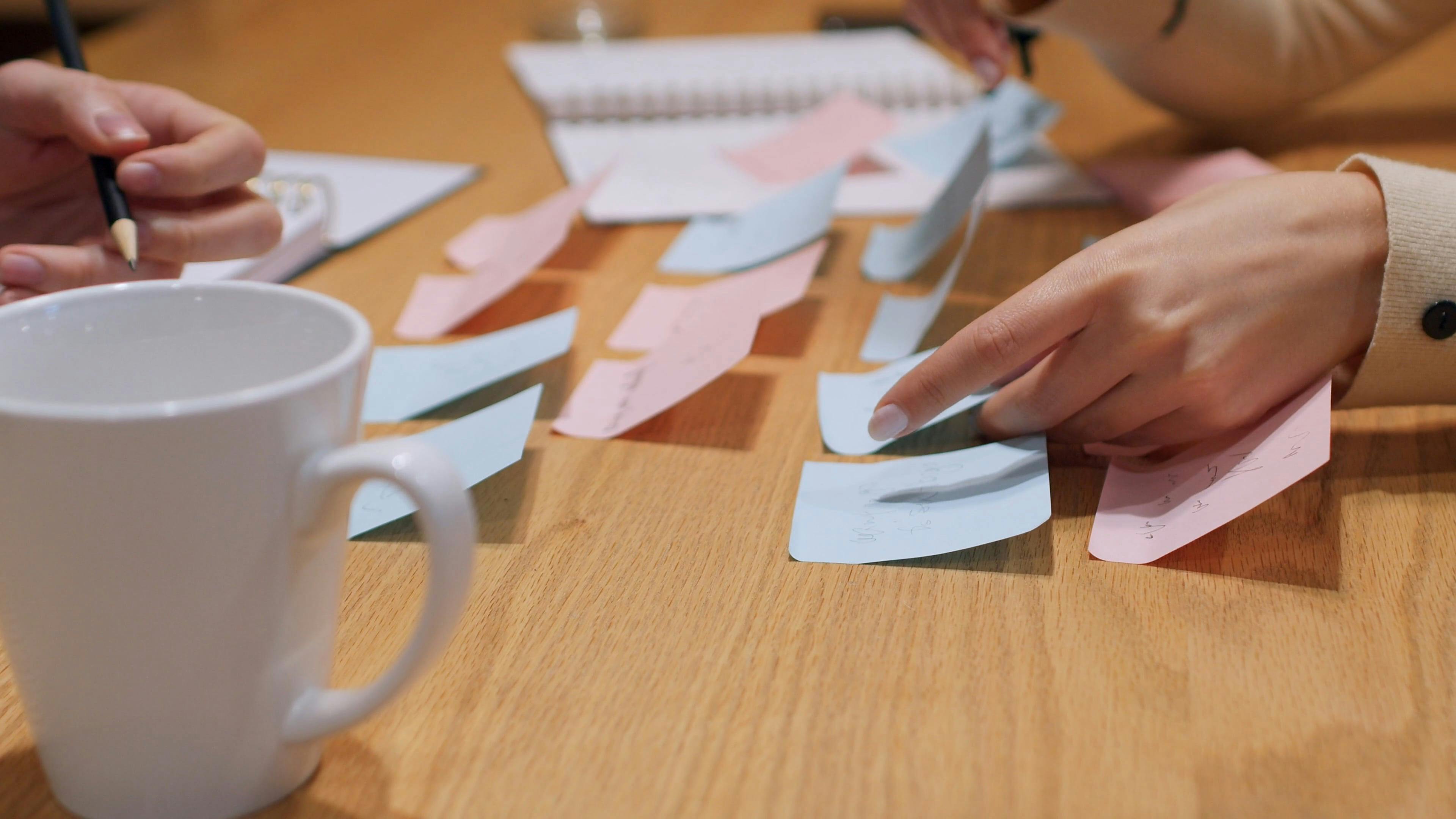 Notes Written On Stick Pad · Free Stock Video