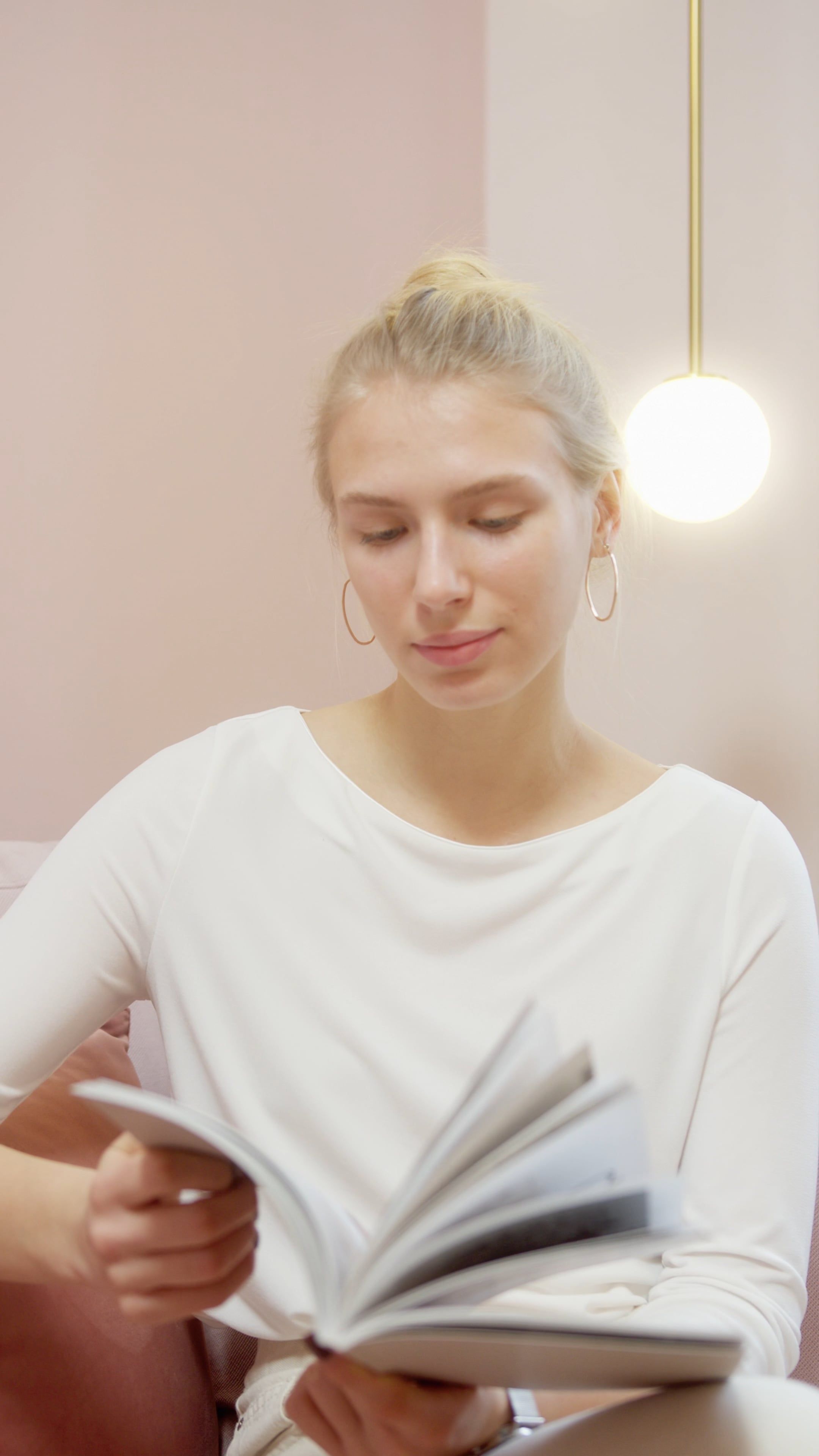 Woman Flipping Through Magazine Free Stock Video Footage, Royalty-Free ...