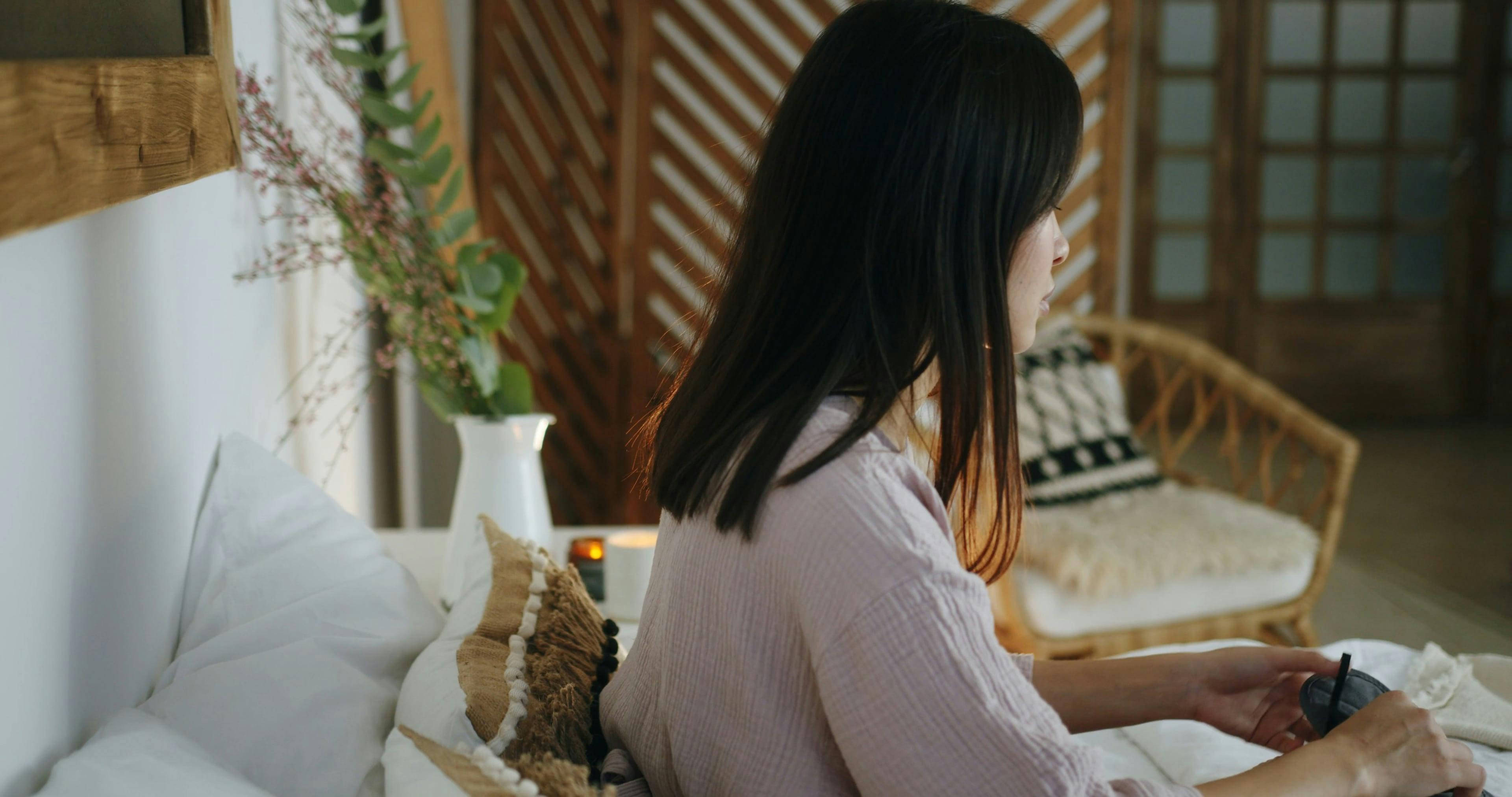 Woman Falling Off Bed · Free Stock Video