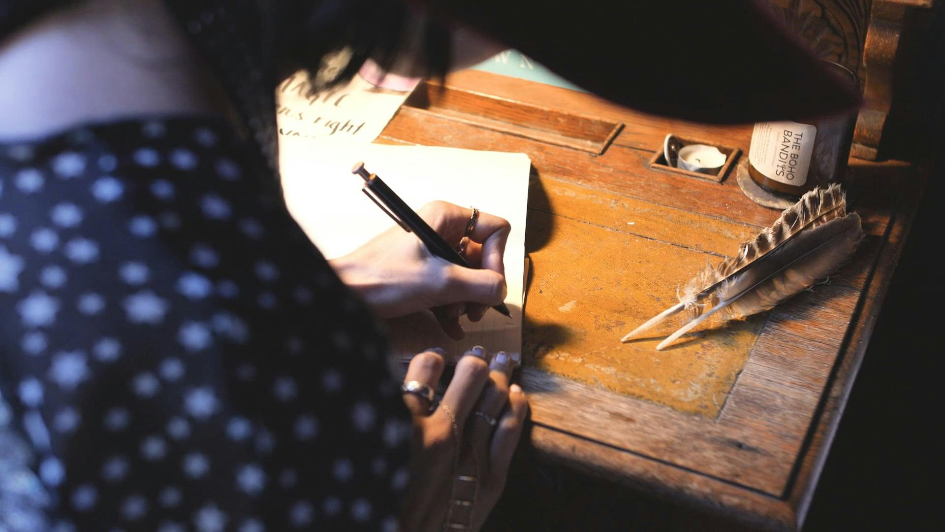 Person Writing on a Notebook Free Stock Video Footage, Royalty-Free 4K ...