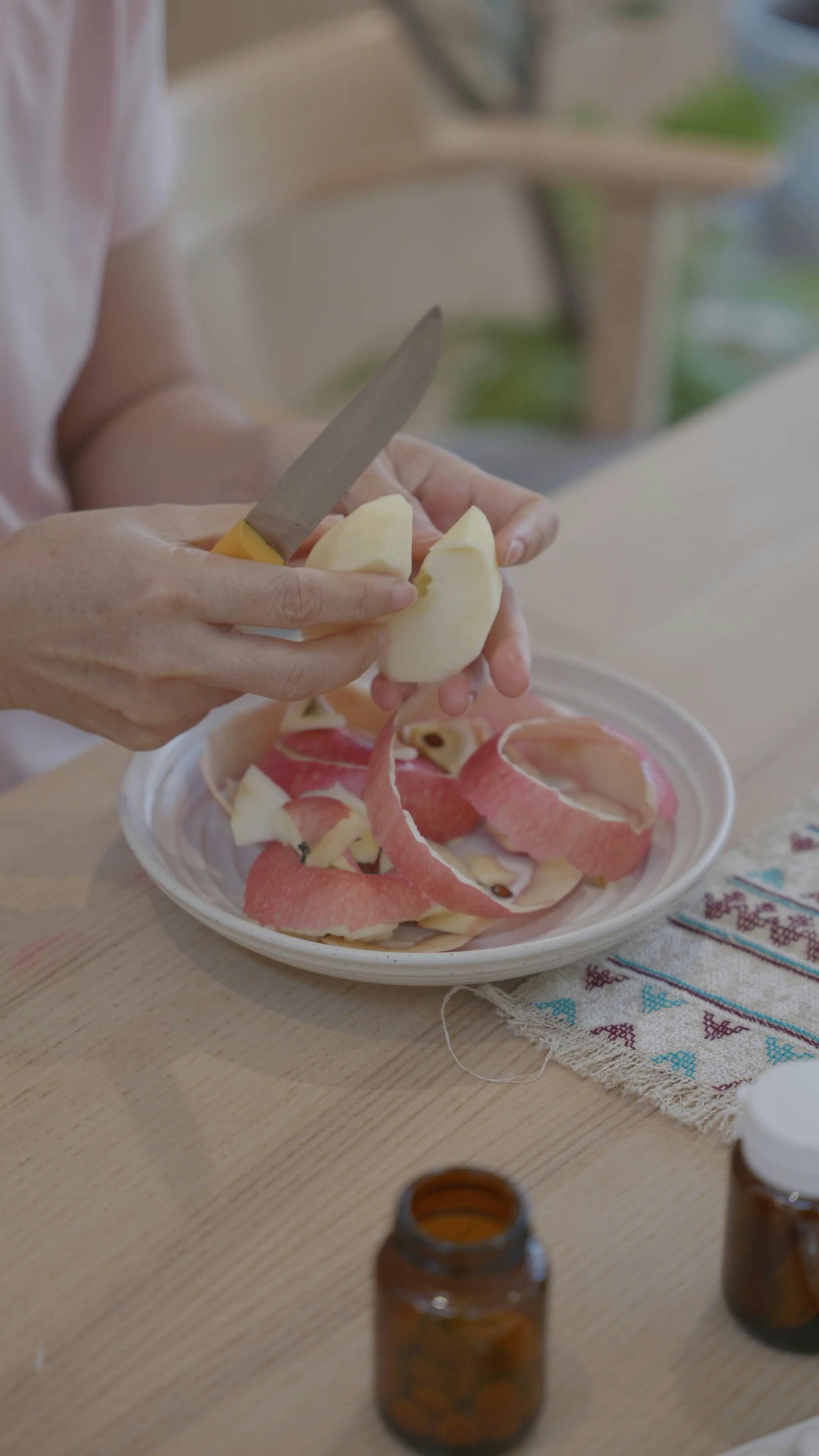 Person Slicing An Apple Free Stock Video Footage, Royalty-Free 4K & HD ...