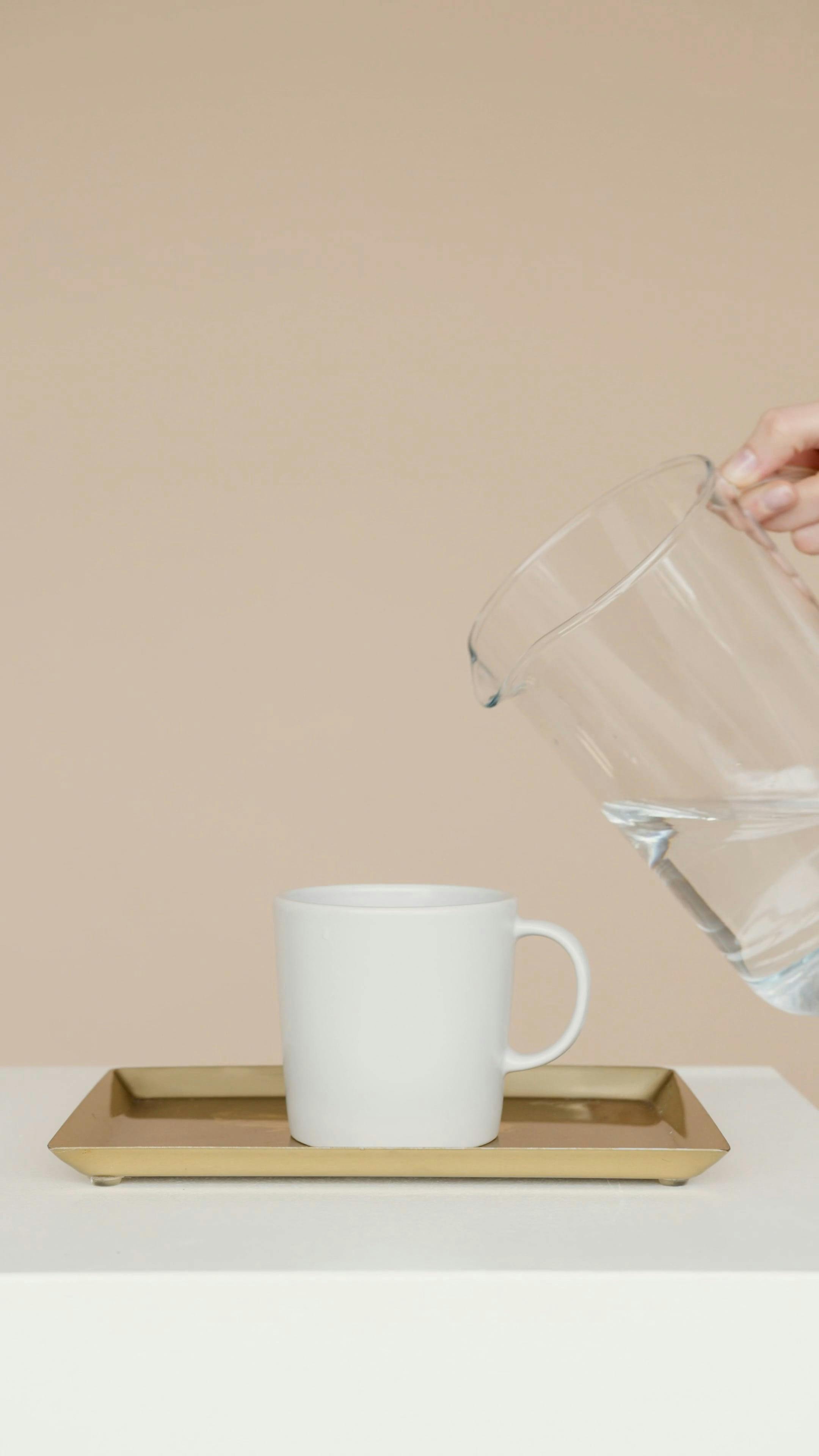 Water Pouring into a Mug · Free Stock Video