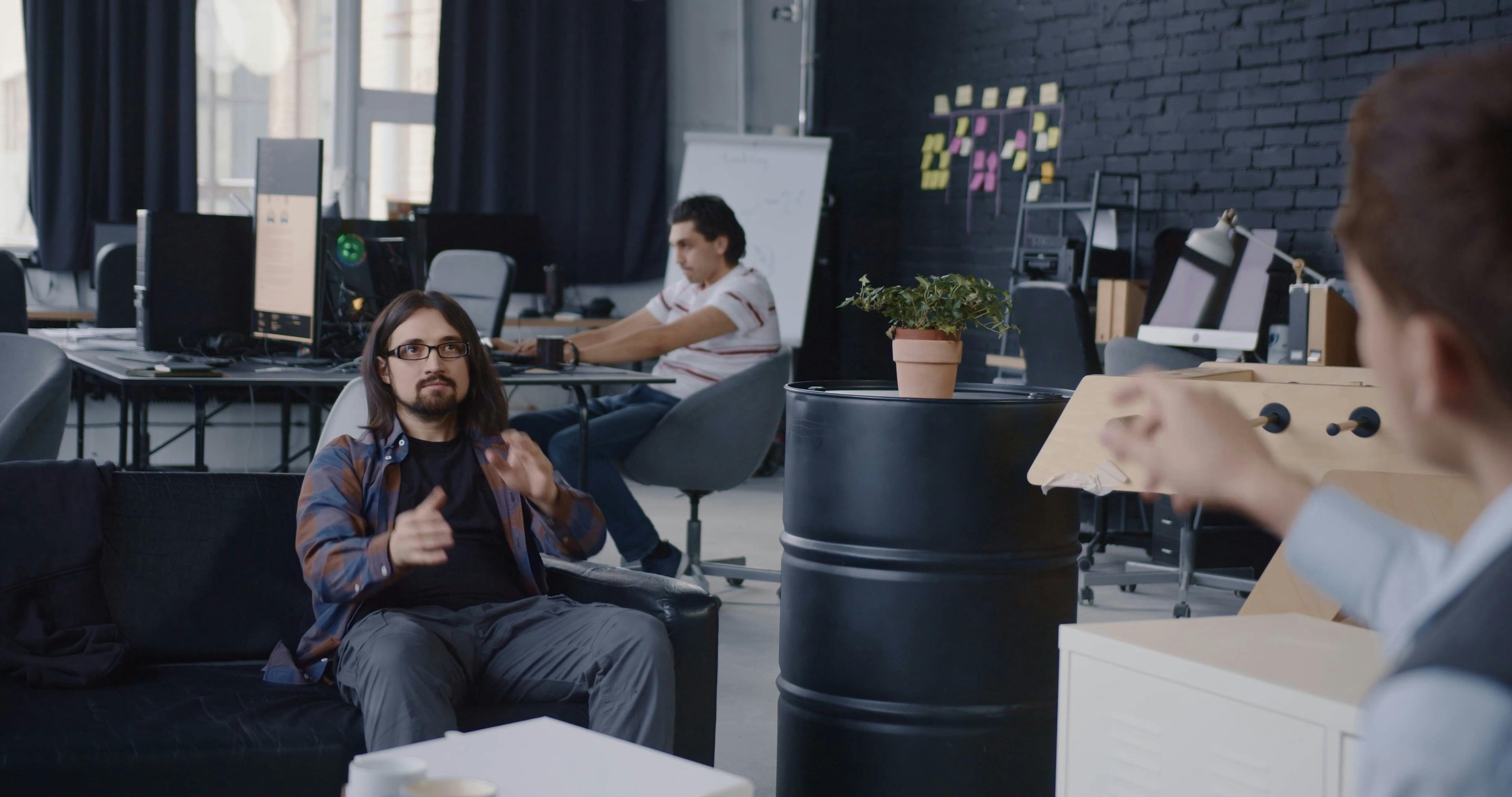 Men Having Coffee Break · Free Stock Video