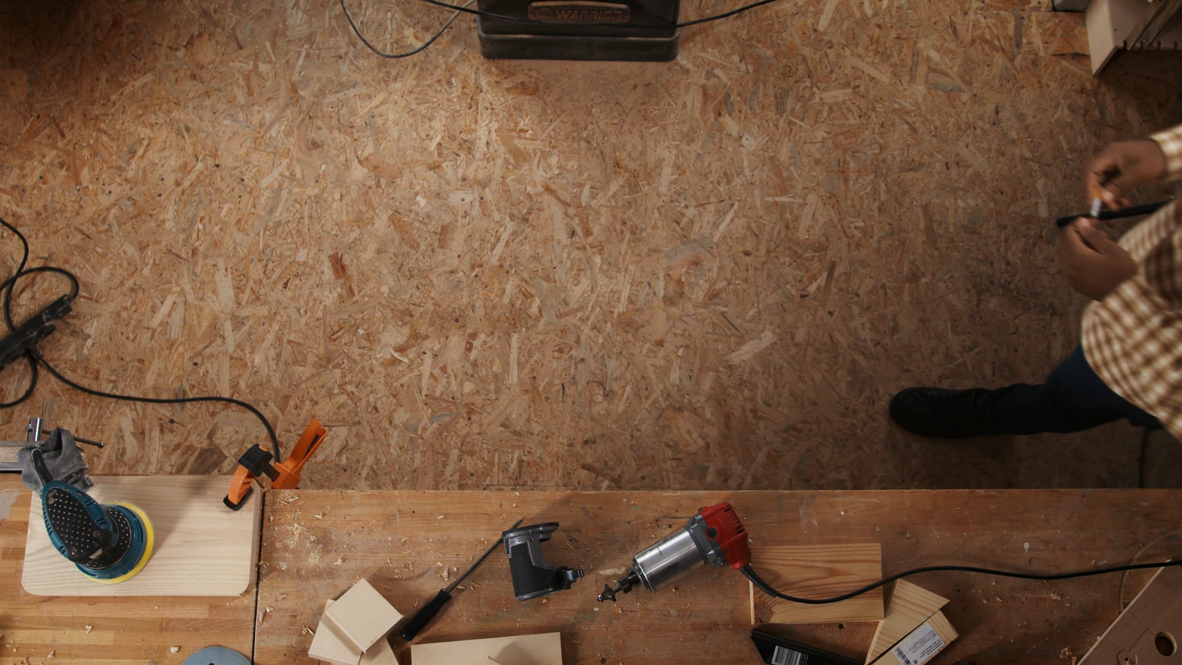Man Getting Power Tool from Table Free Stock Video Footage, Royalty ...