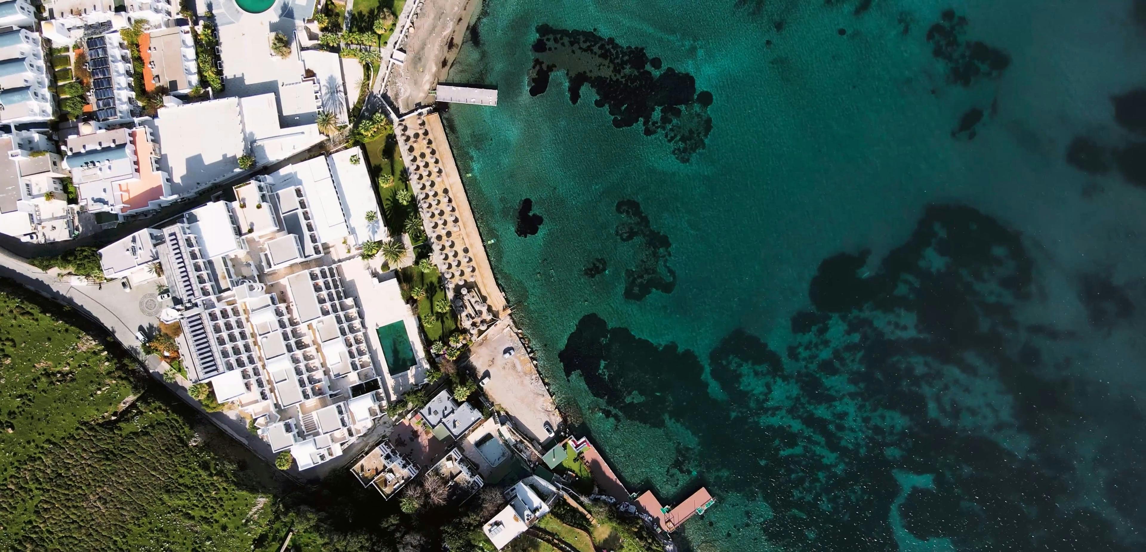 Top View of a Buildings and Sea Free Stock Video Footage, Royalty-Free ...