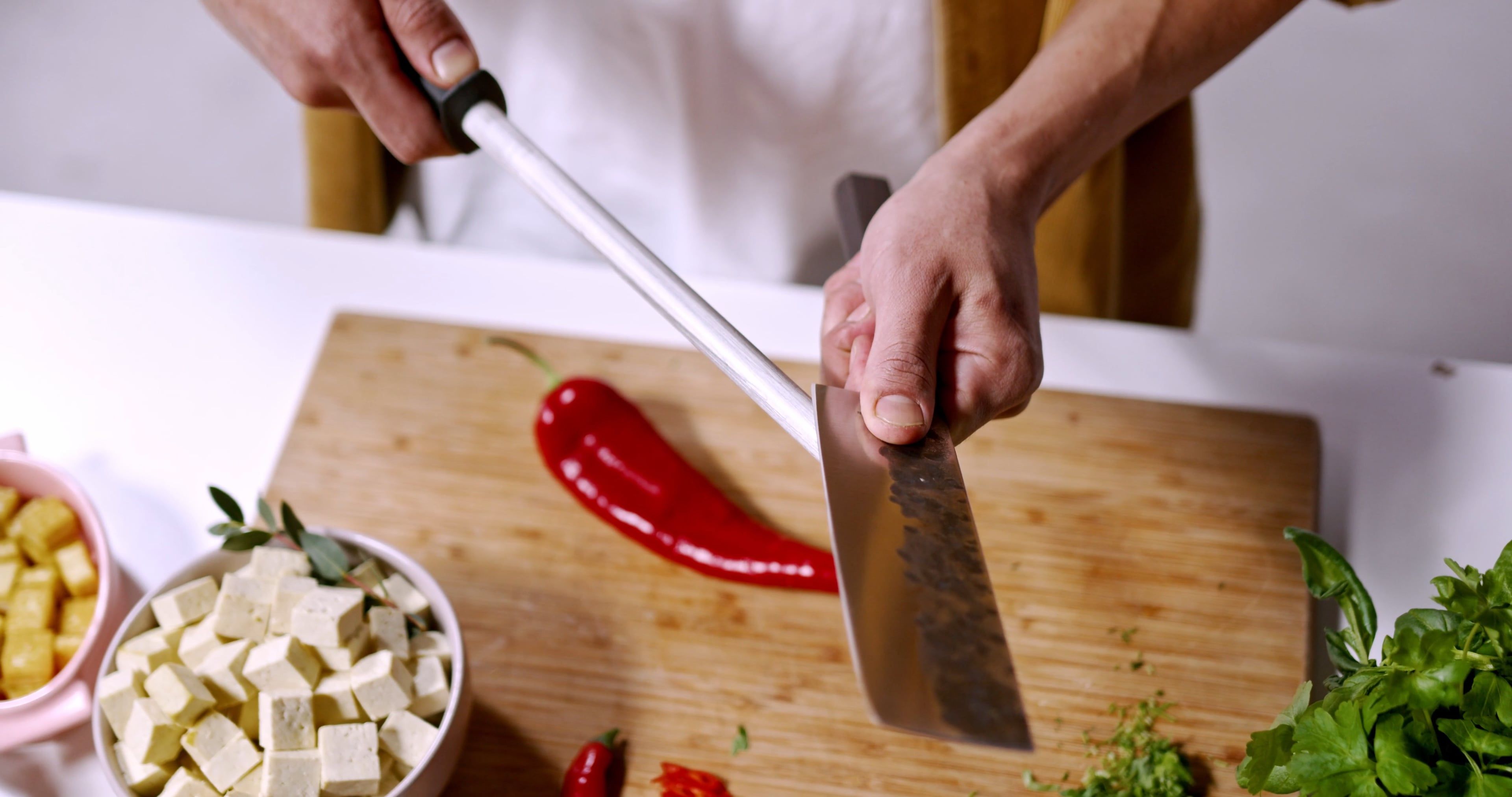Man Sharpening a Knife Free Stock Video Footage, Royalty-Free 4K & HD ...