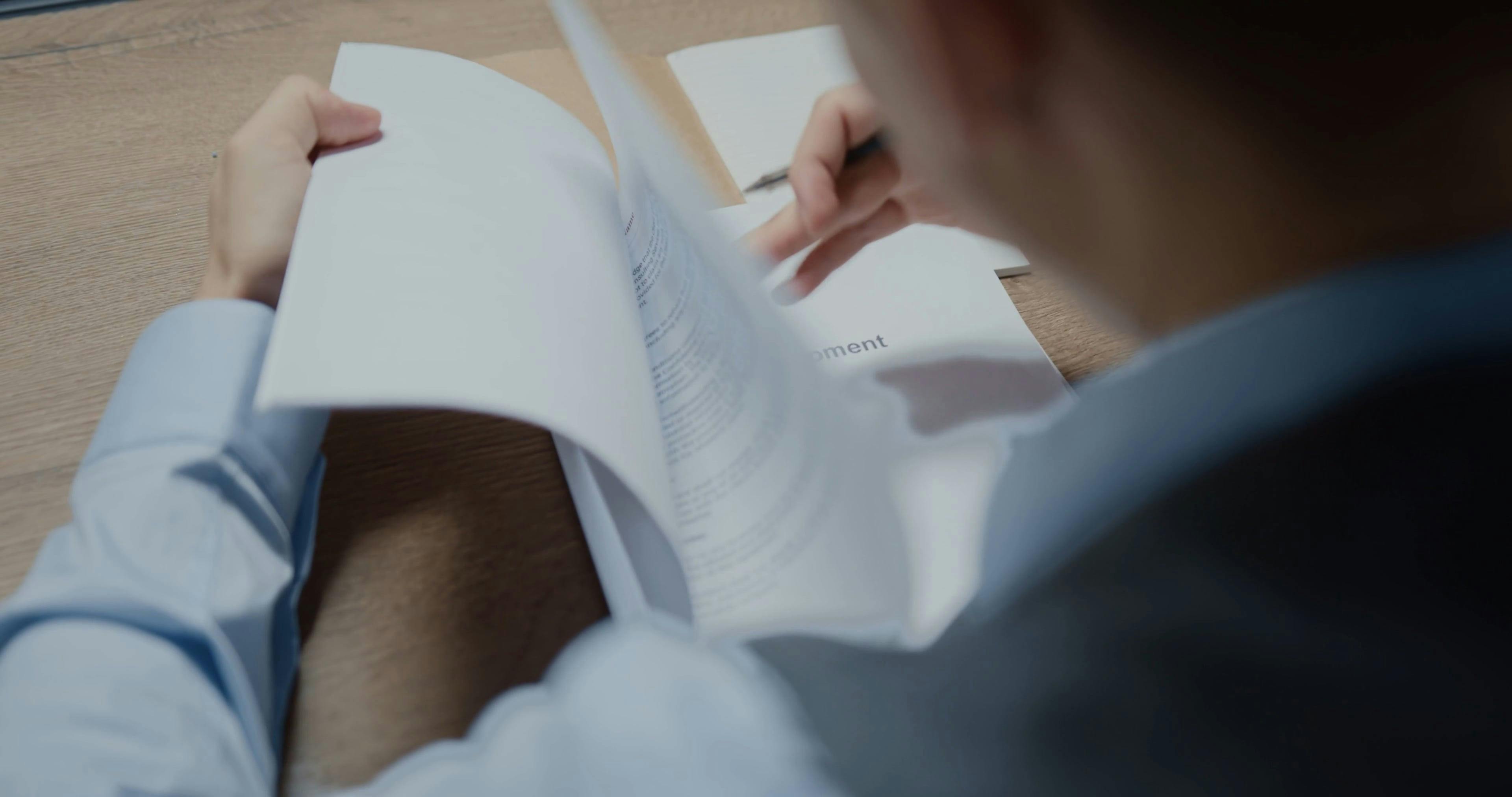 A Man Checking the Documents Free Stock Video Footage, Royalty-Free 4K ...