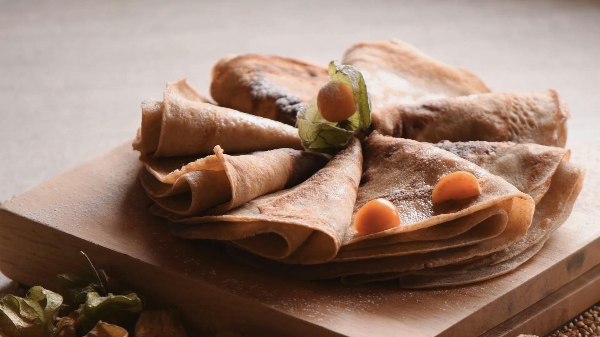 A Close-Up Video of Buckwheat Crepes Free Stock Video Footage, Royalty ...