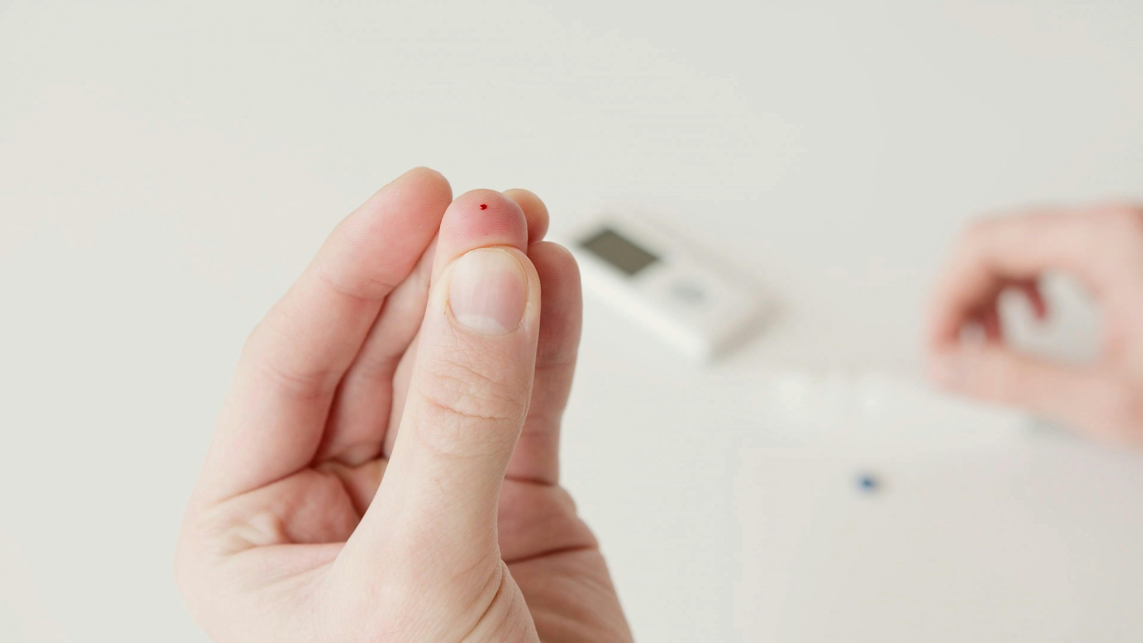 Drawing Blood On The Fingertip · Free Stock Video