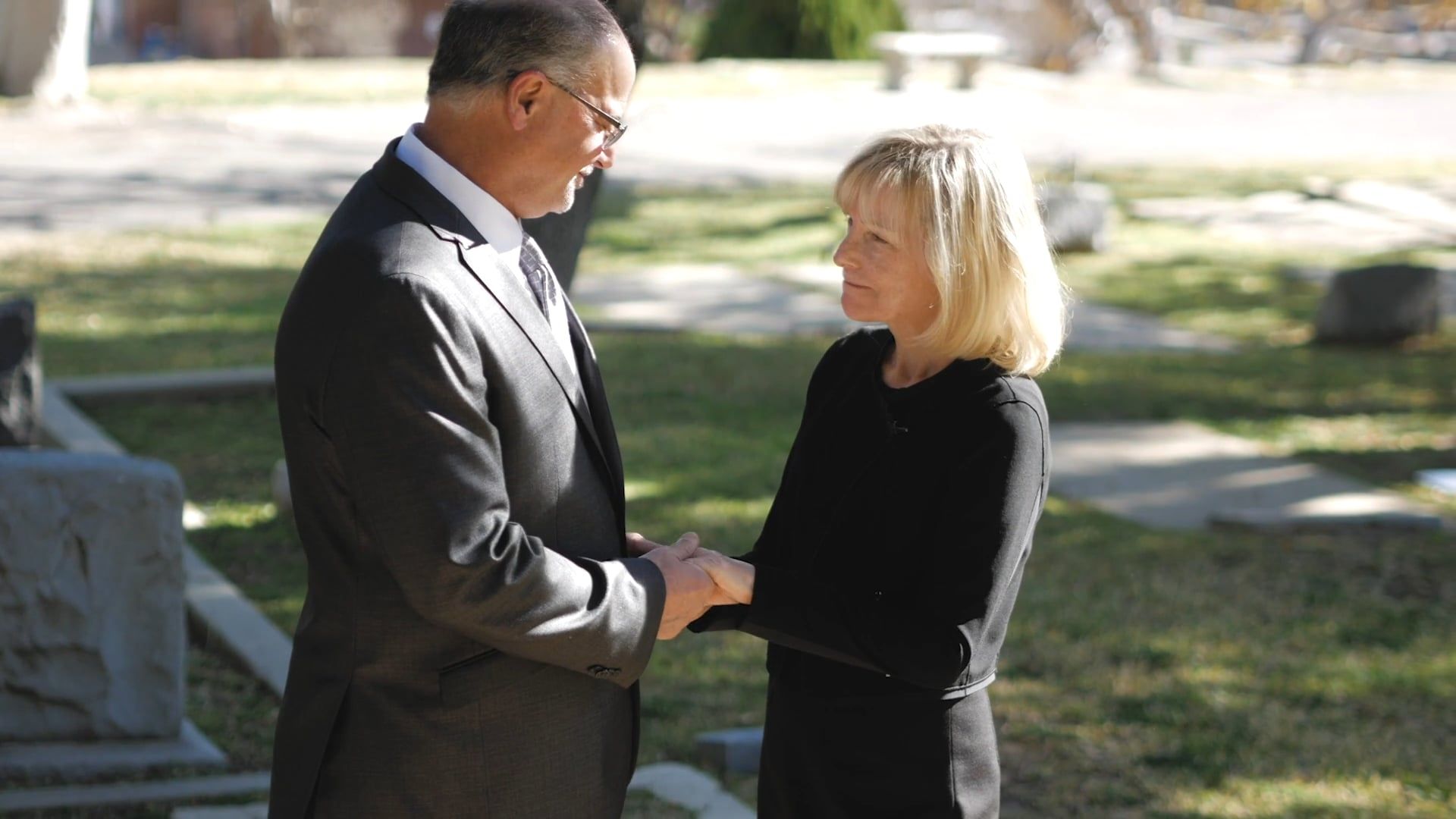 Couple Comforting Each Other After the Funeral Free Stock Video Footage ...