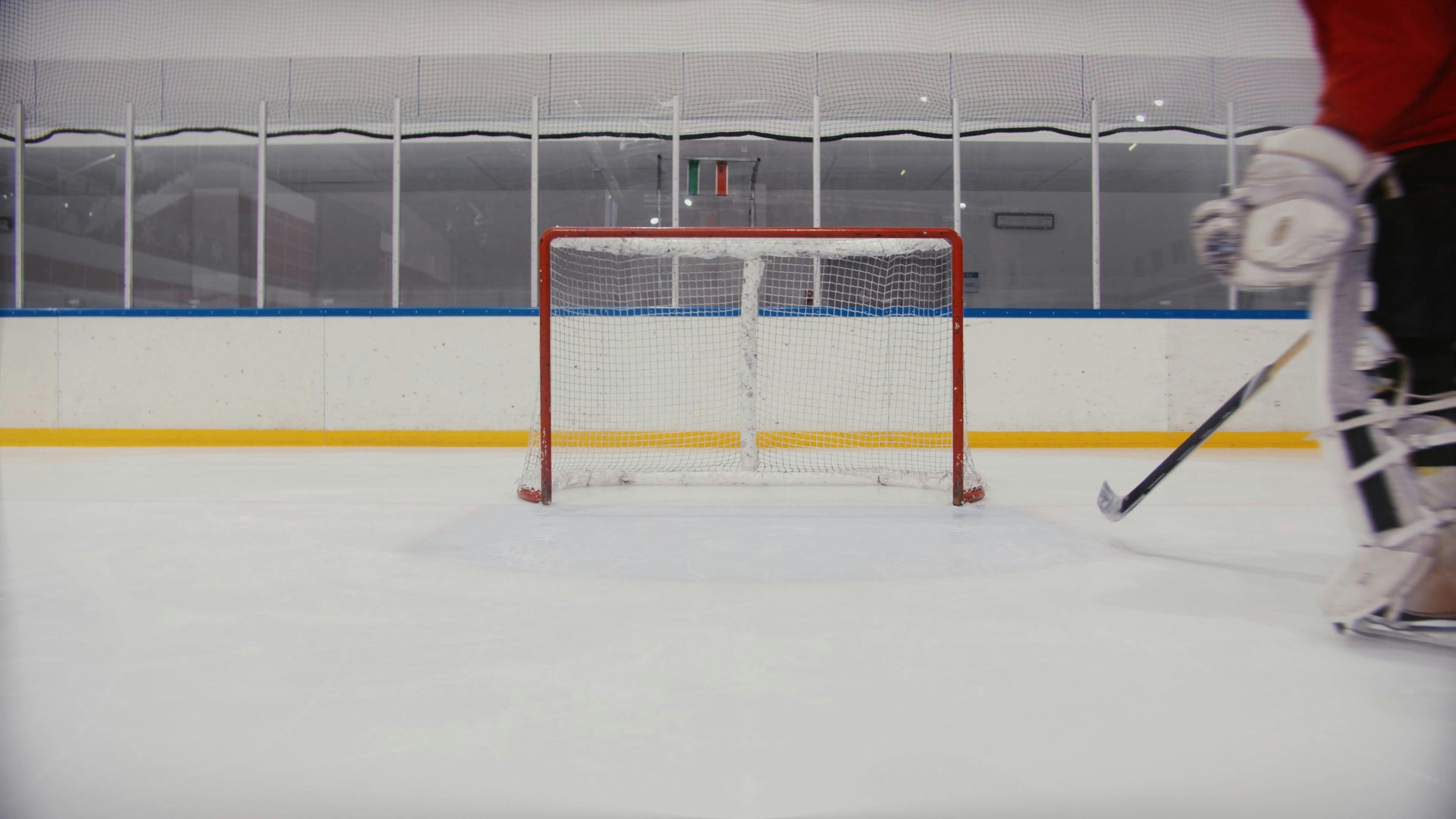 Ice Hockey Player on Rink Free Stock Video Footage, Royalty-Free 4K ...