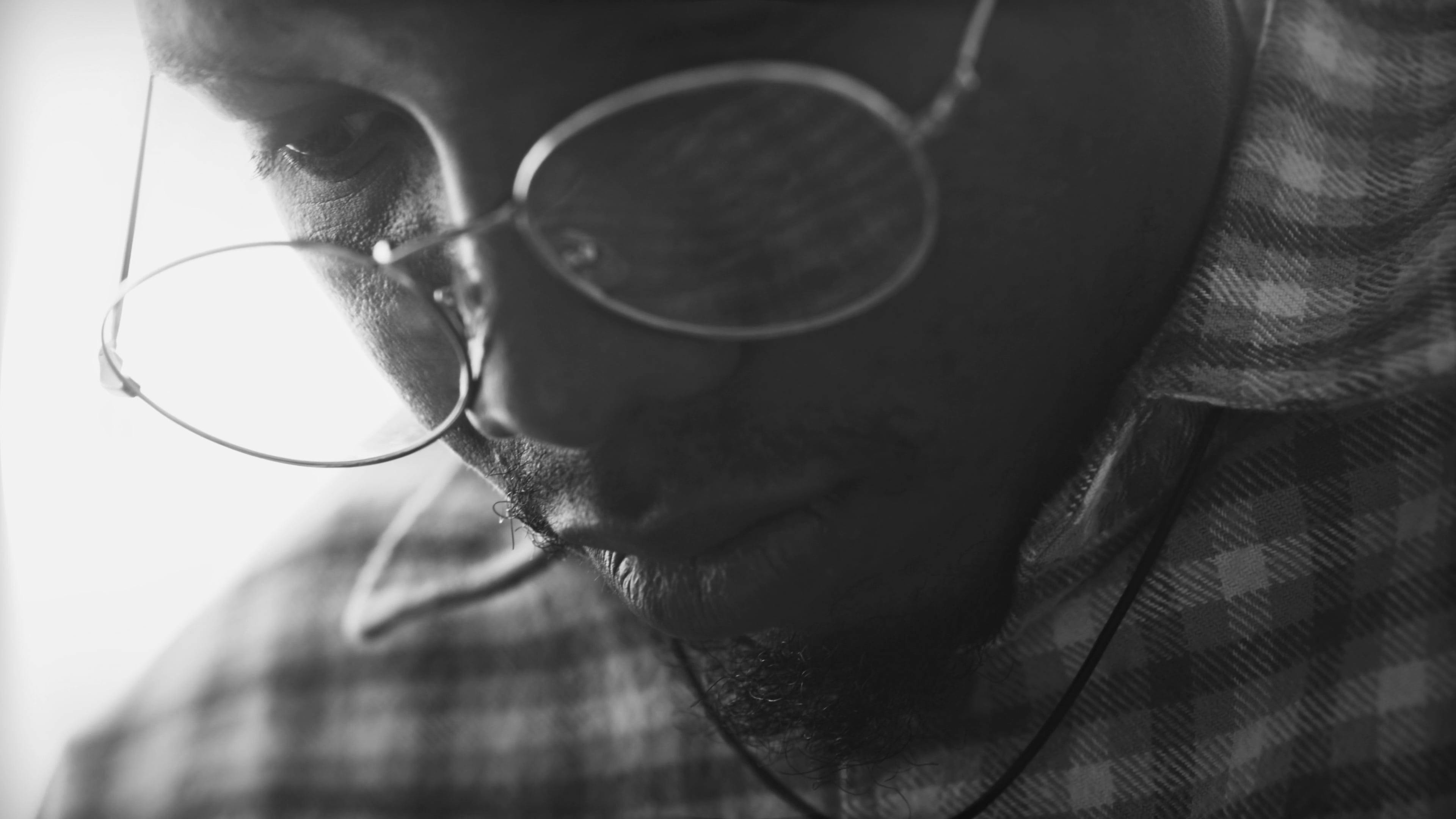 Choker Shot of Man Looking Down and Nodding Free Stock Video Footage ...