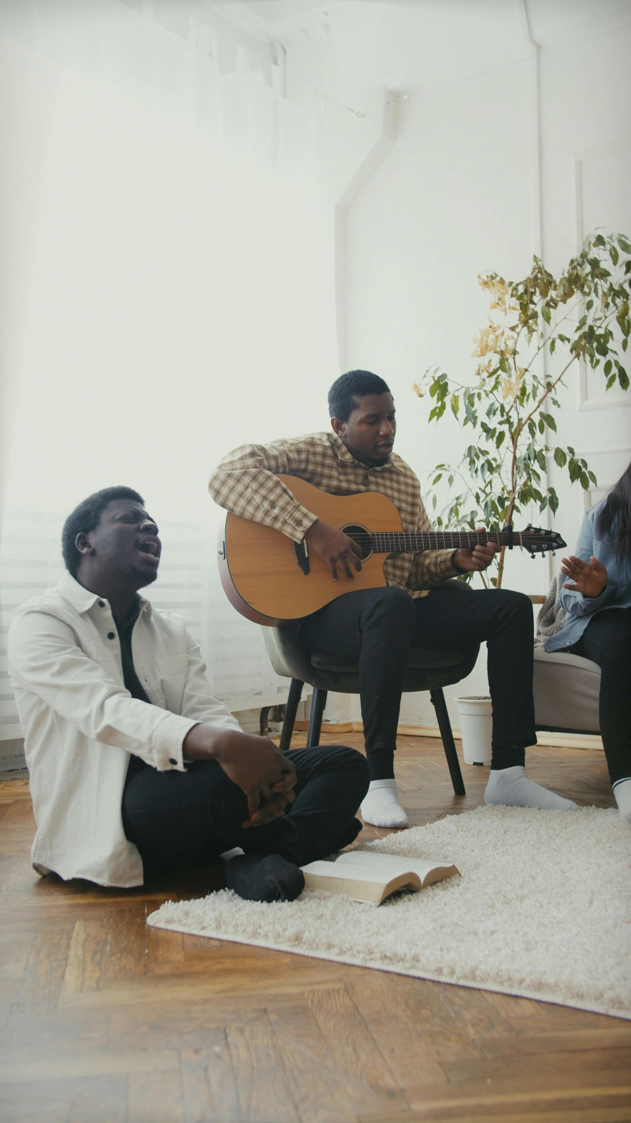 People Singing while Sitting in the Living Room Free Stock Video ...