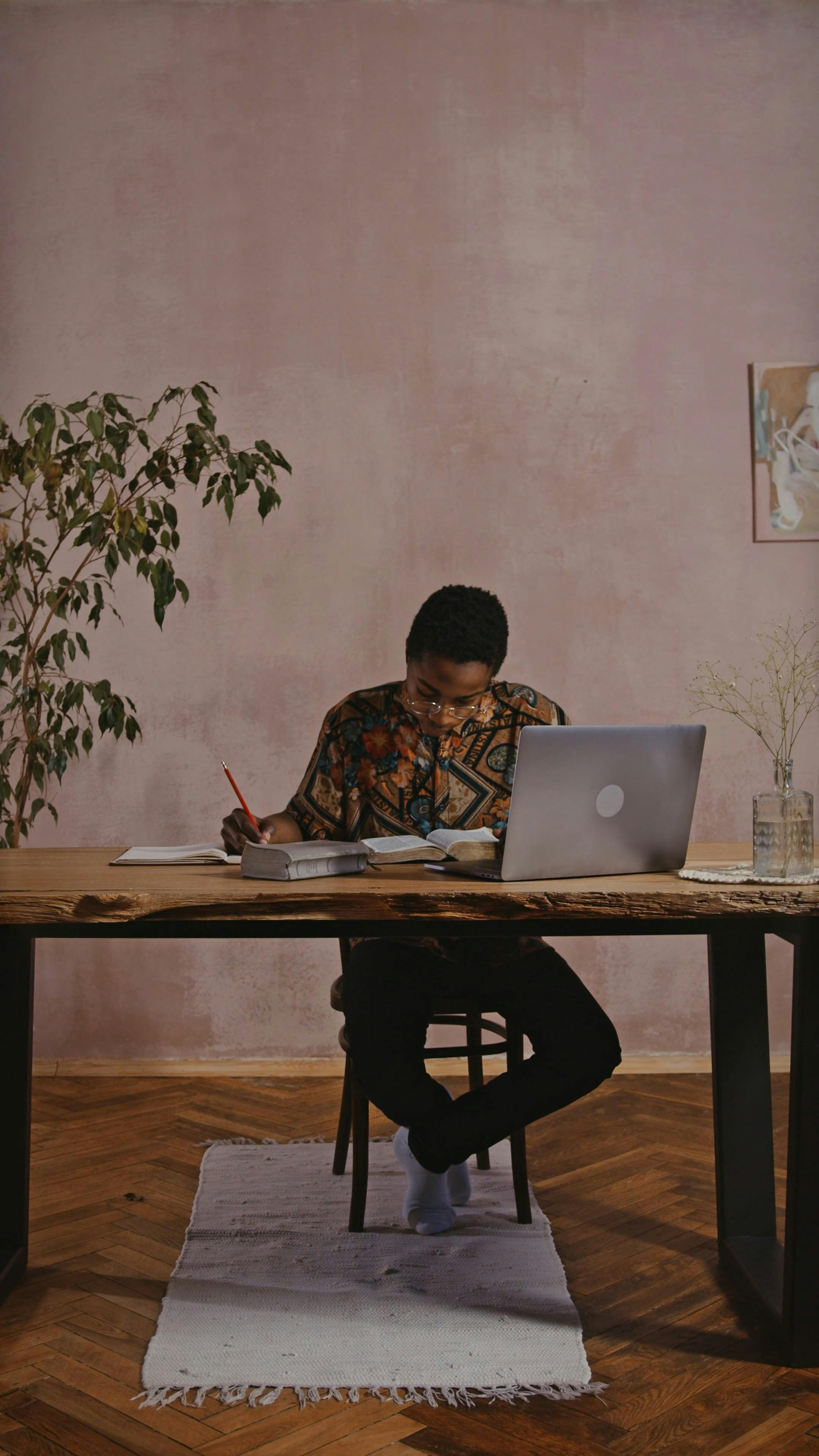 A Man Reading and Writing Free Stock Video Footage, Royalty-Free 4K ...