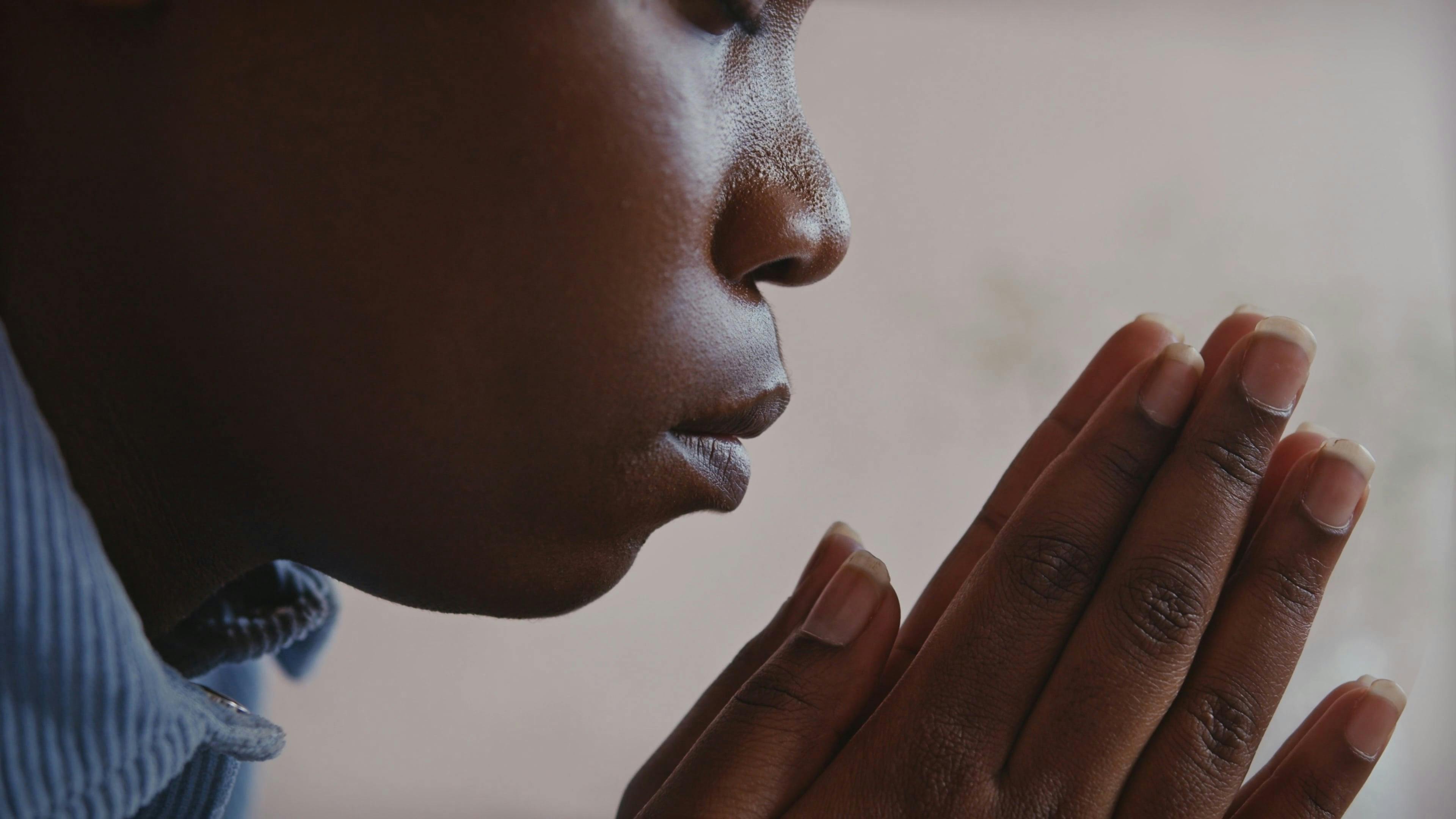 Close Up Video of a Person Praying Free Stock Video Footage, Royalty ...