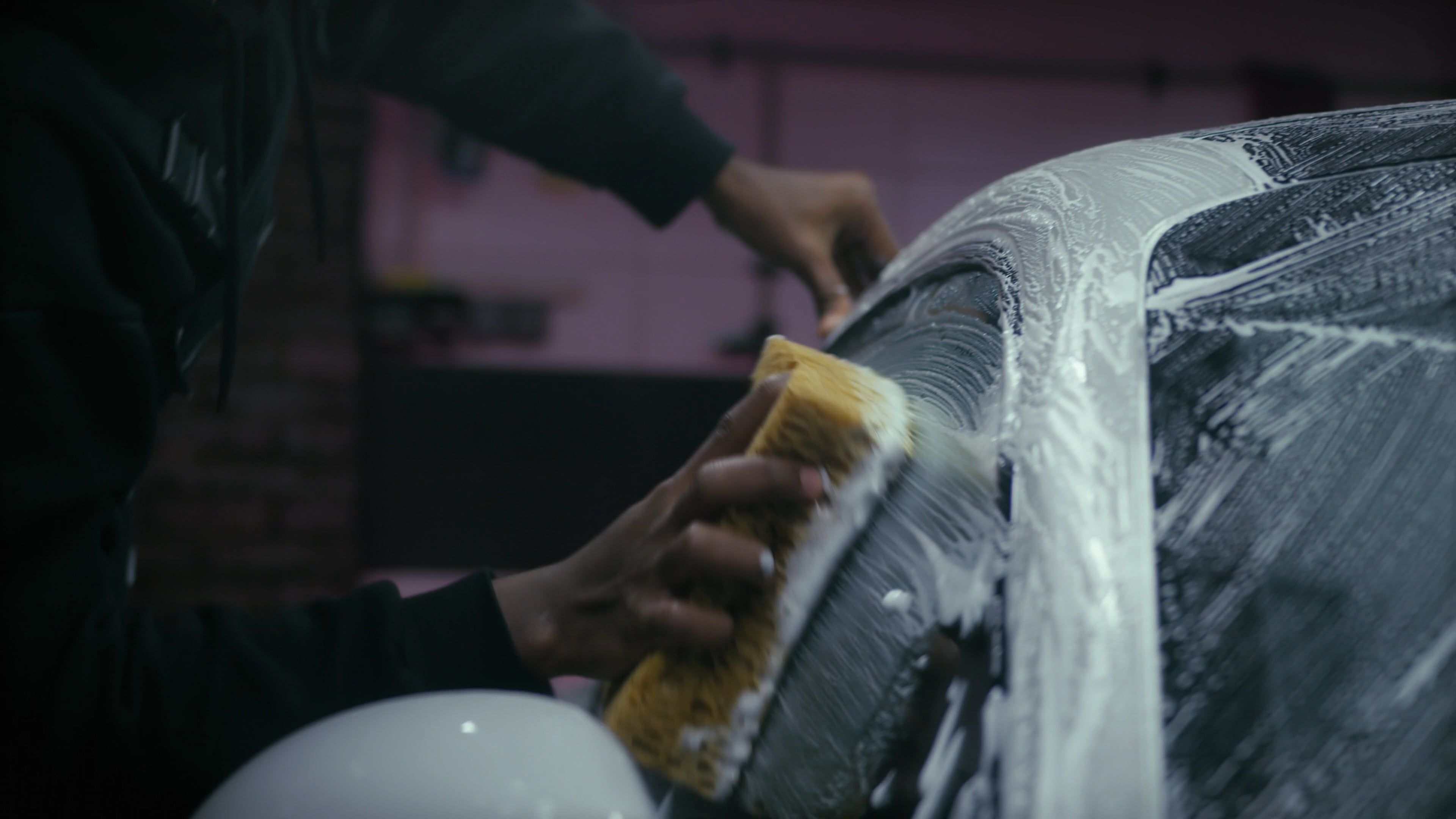 Man Washing Car · Free Stock Video