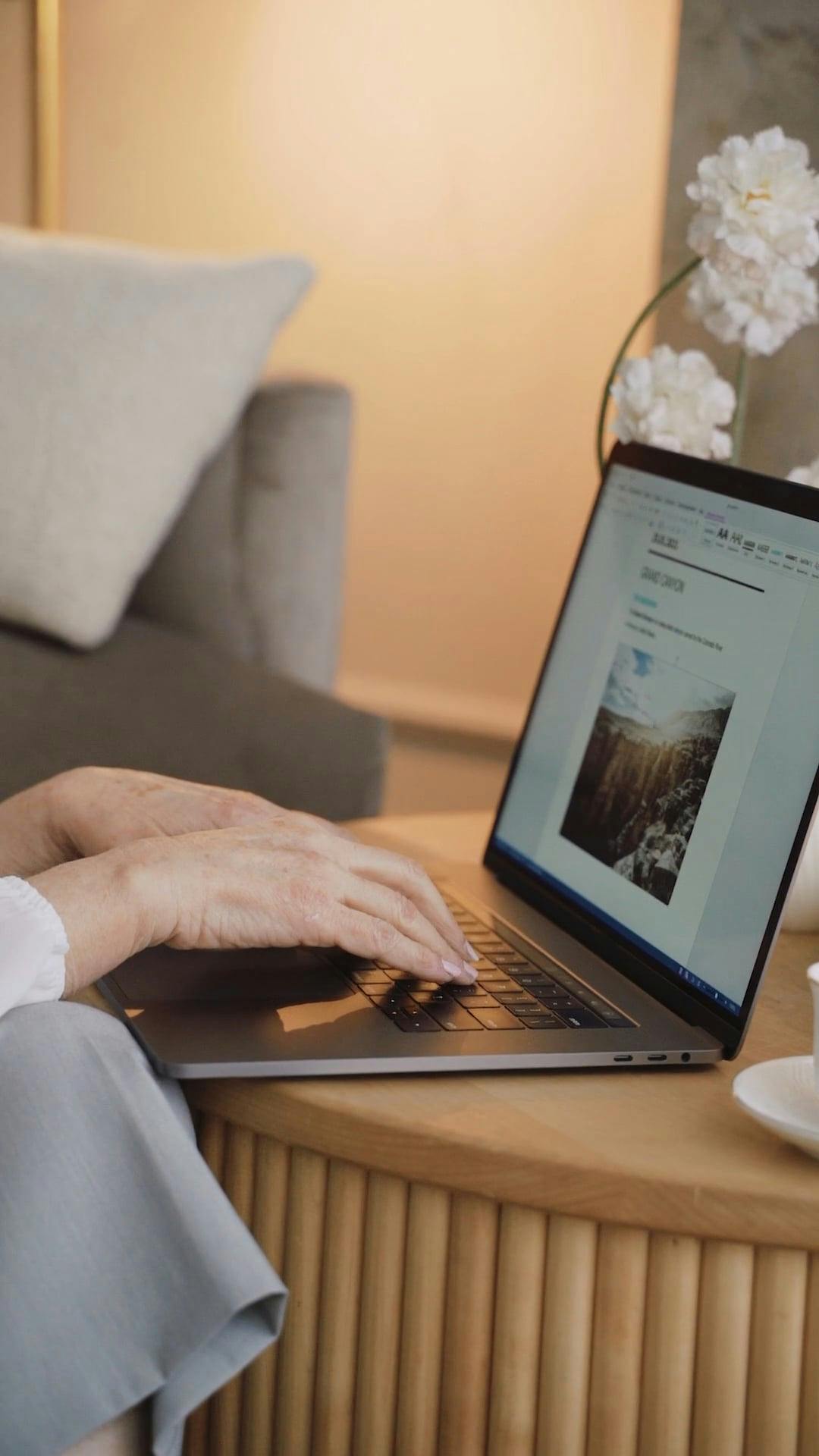 A Person Using a Laptop Free Stock Video Footage, Royalty-Free 4K & HD ...