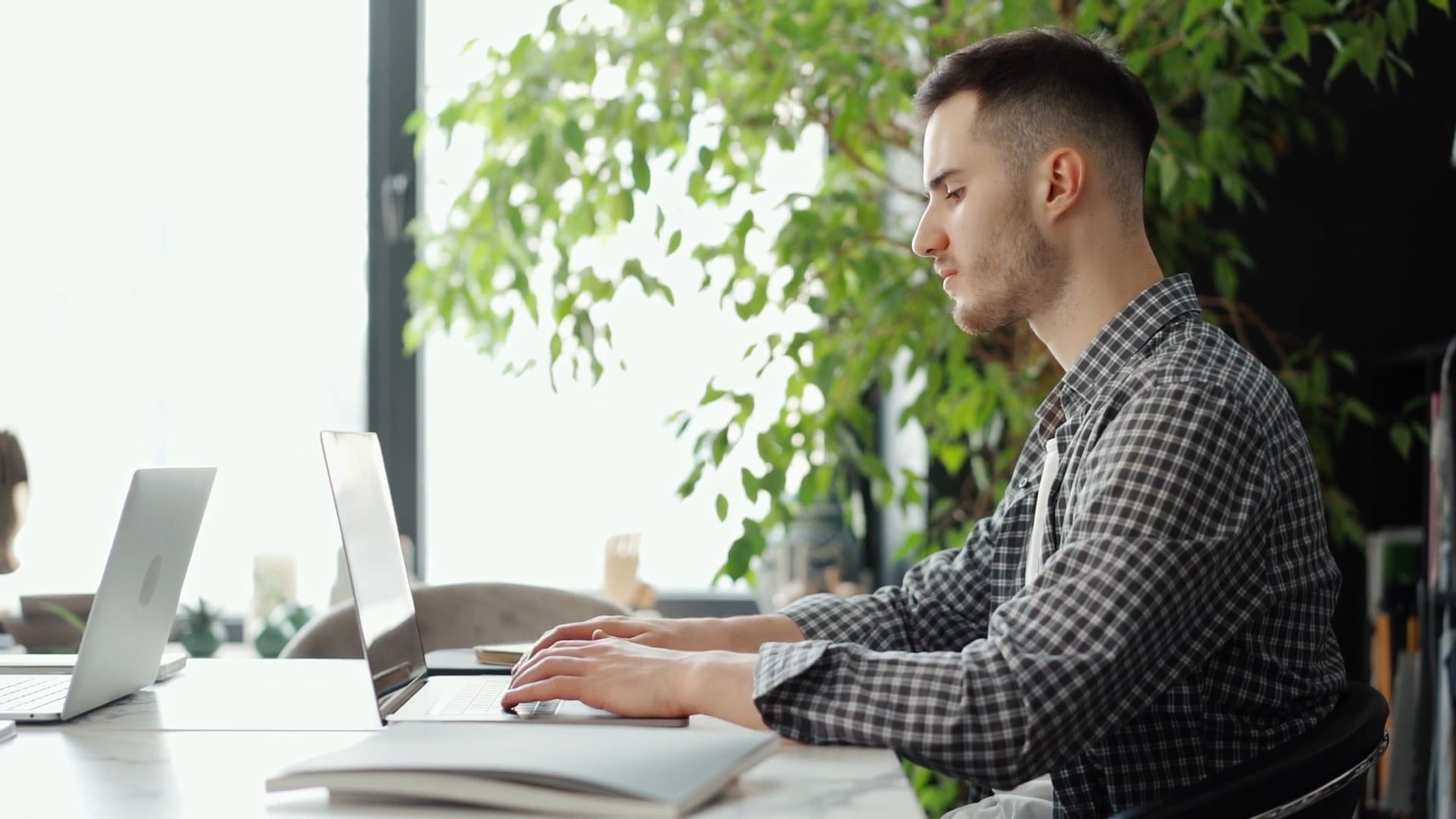 A Man Using His Laptop Free Stock Video Footage, Royalty-Free 4K & HD ...