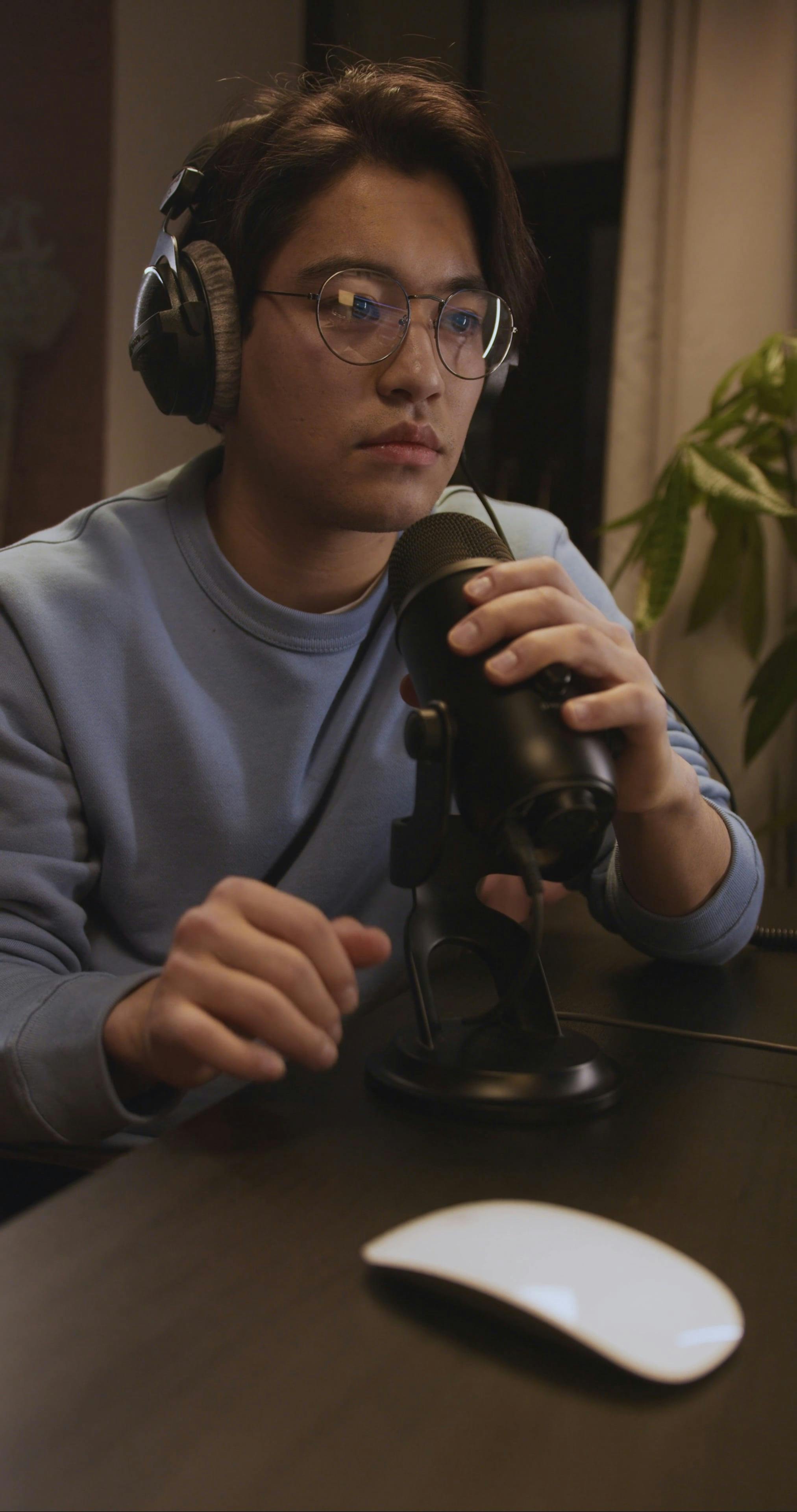 Man Doing Podcast · Free Stock Video