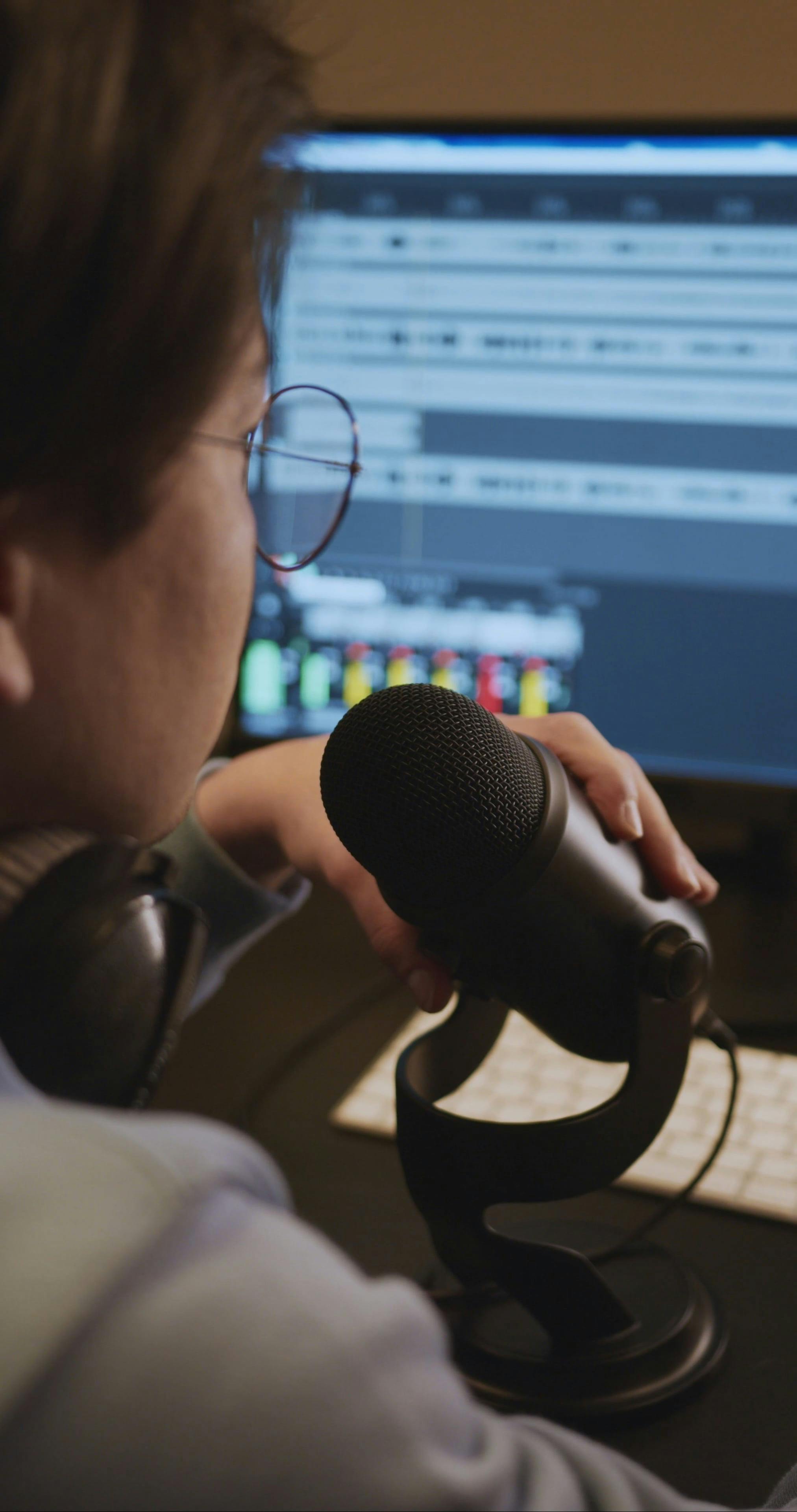 Audio Recording Free Stock Video Footage, Royalty-Free 4K & HD Video Clip