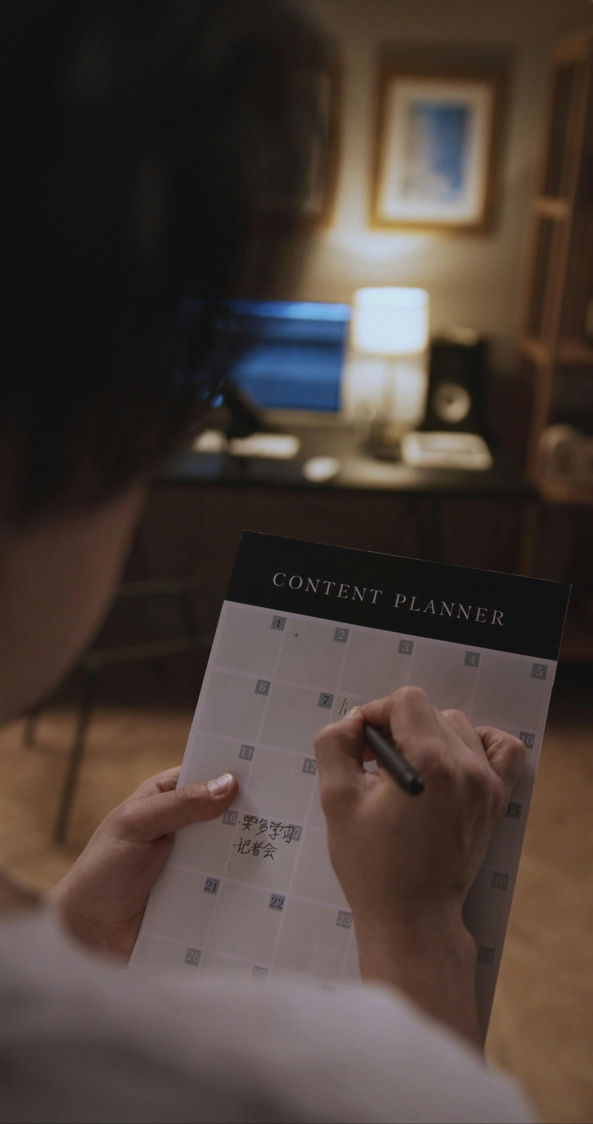 Man Writing on His Planner · Free Stock Video