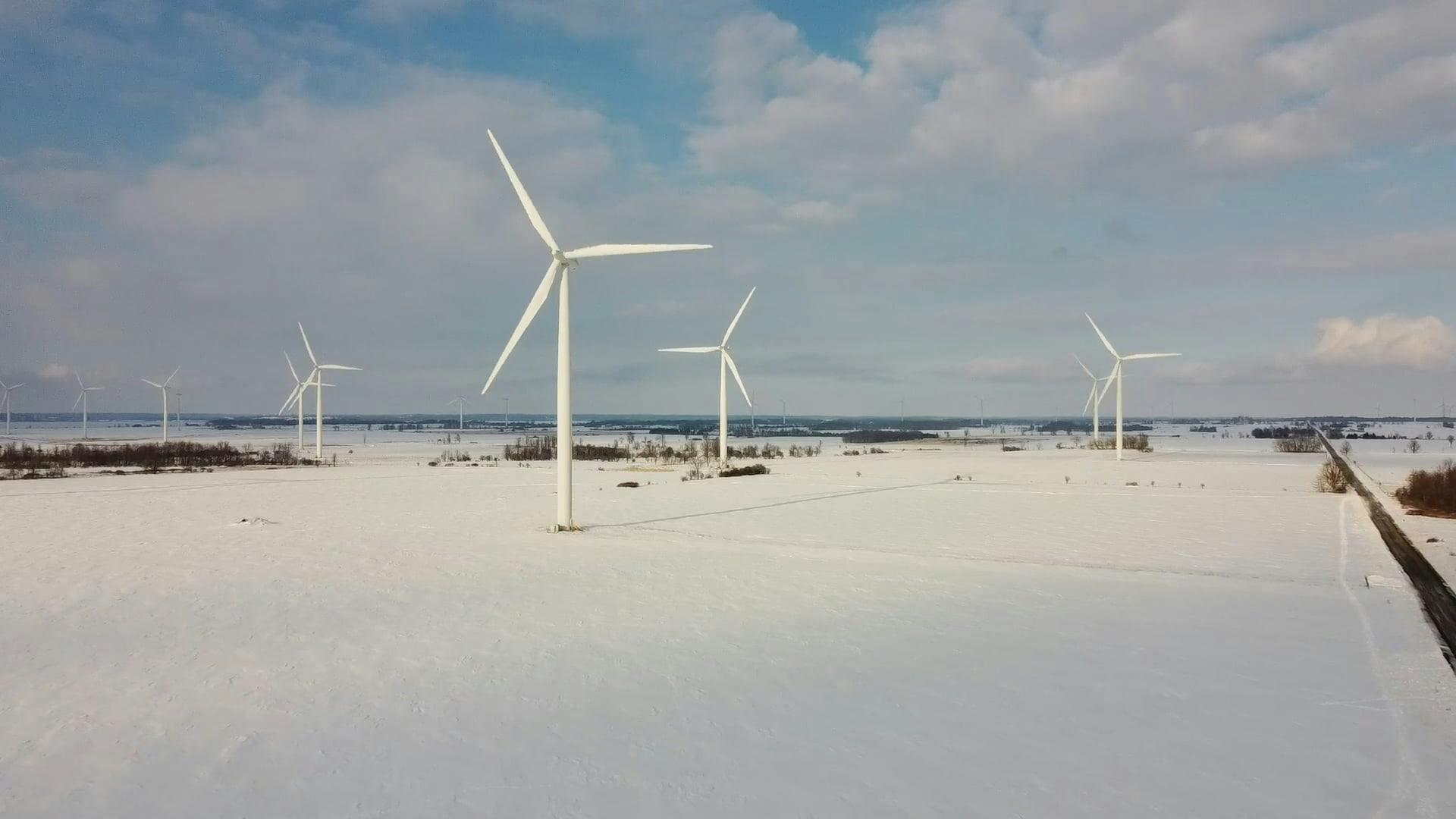 Aerial Footage of Wind Turbines Free Stock Video Footage, Royalty-Free ...