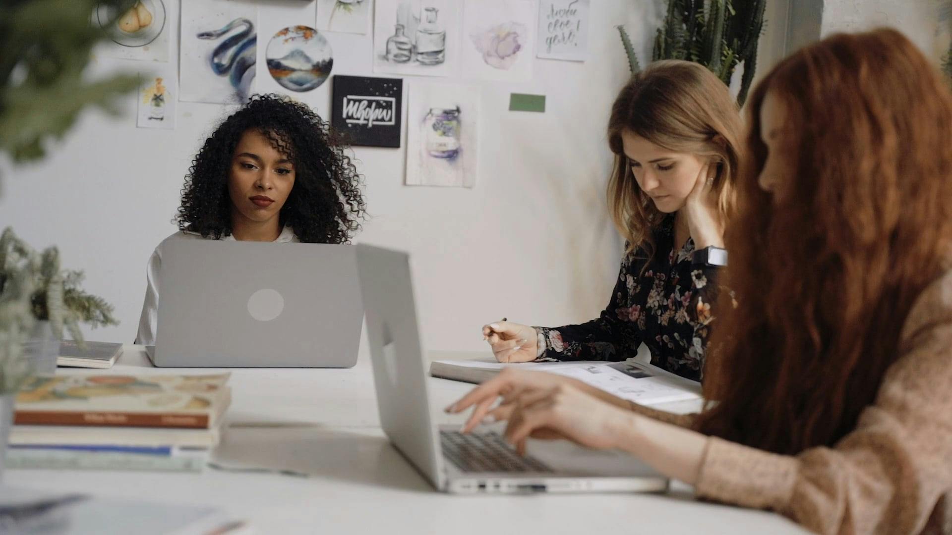 Women Using Laptop · Free Stock Video