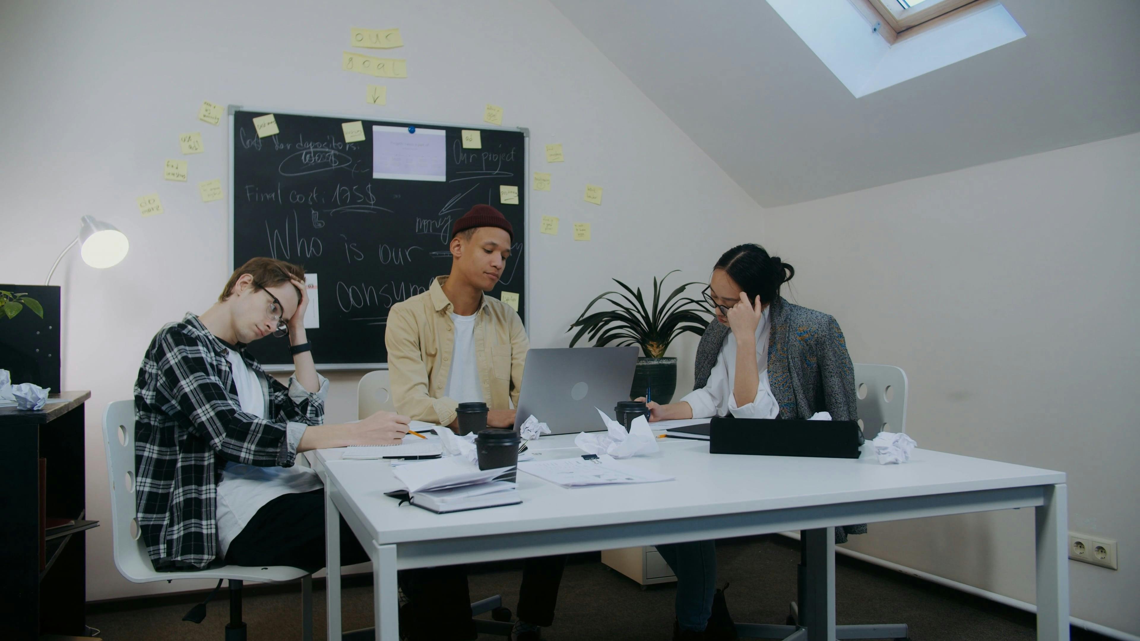 Colleagues Working Hard Free Stock Video Footage, Royalty-Free 4K & HD ...