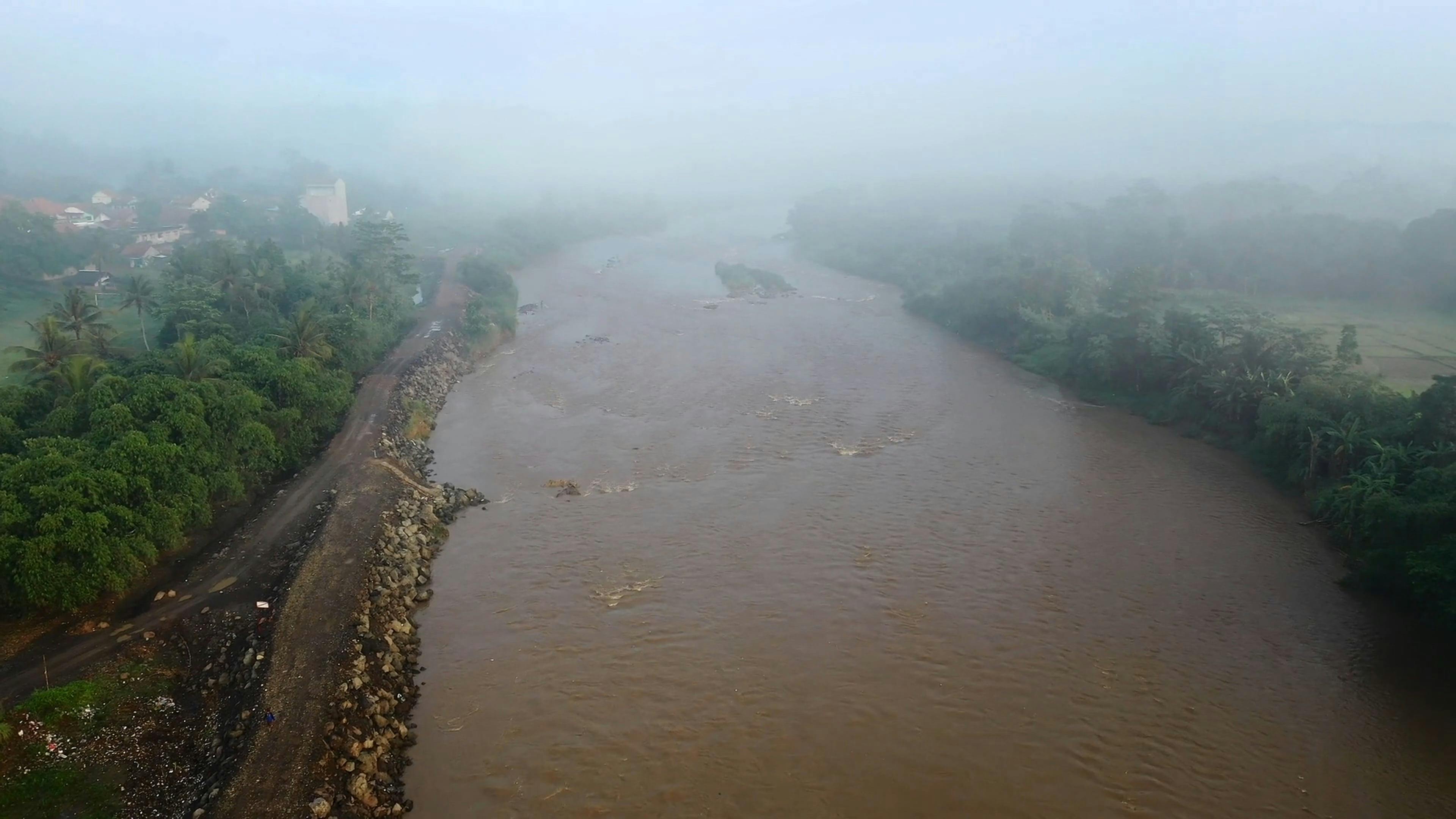 Aerial Video of a Long River · Free Stock Video
