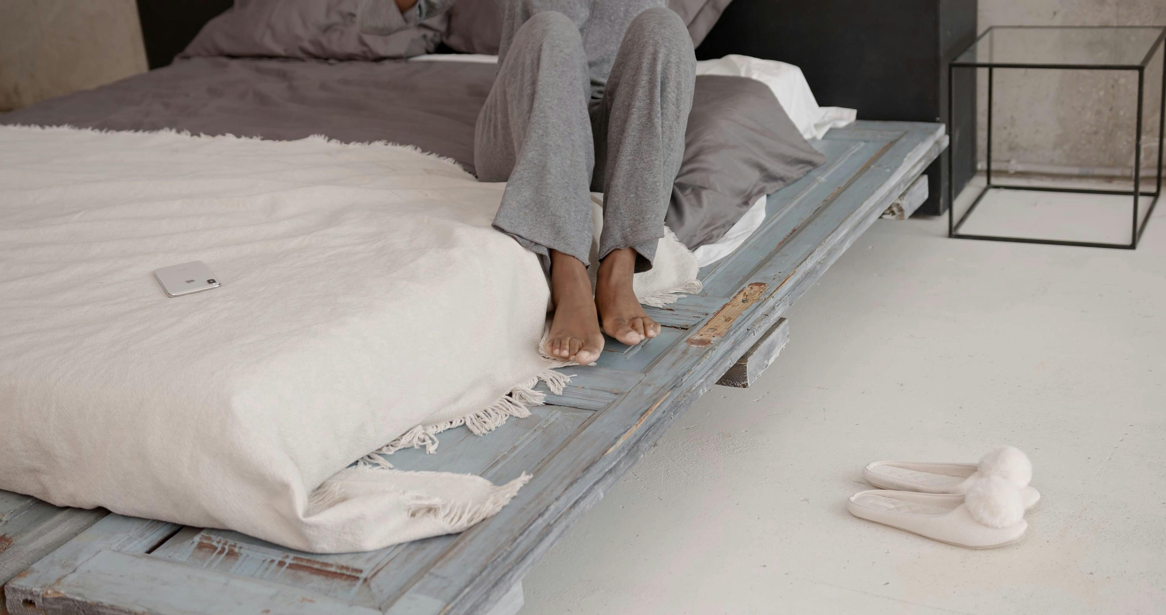 Person Getting Out of Bed Free Stock Video Footage, Royalty-Free 4K ...