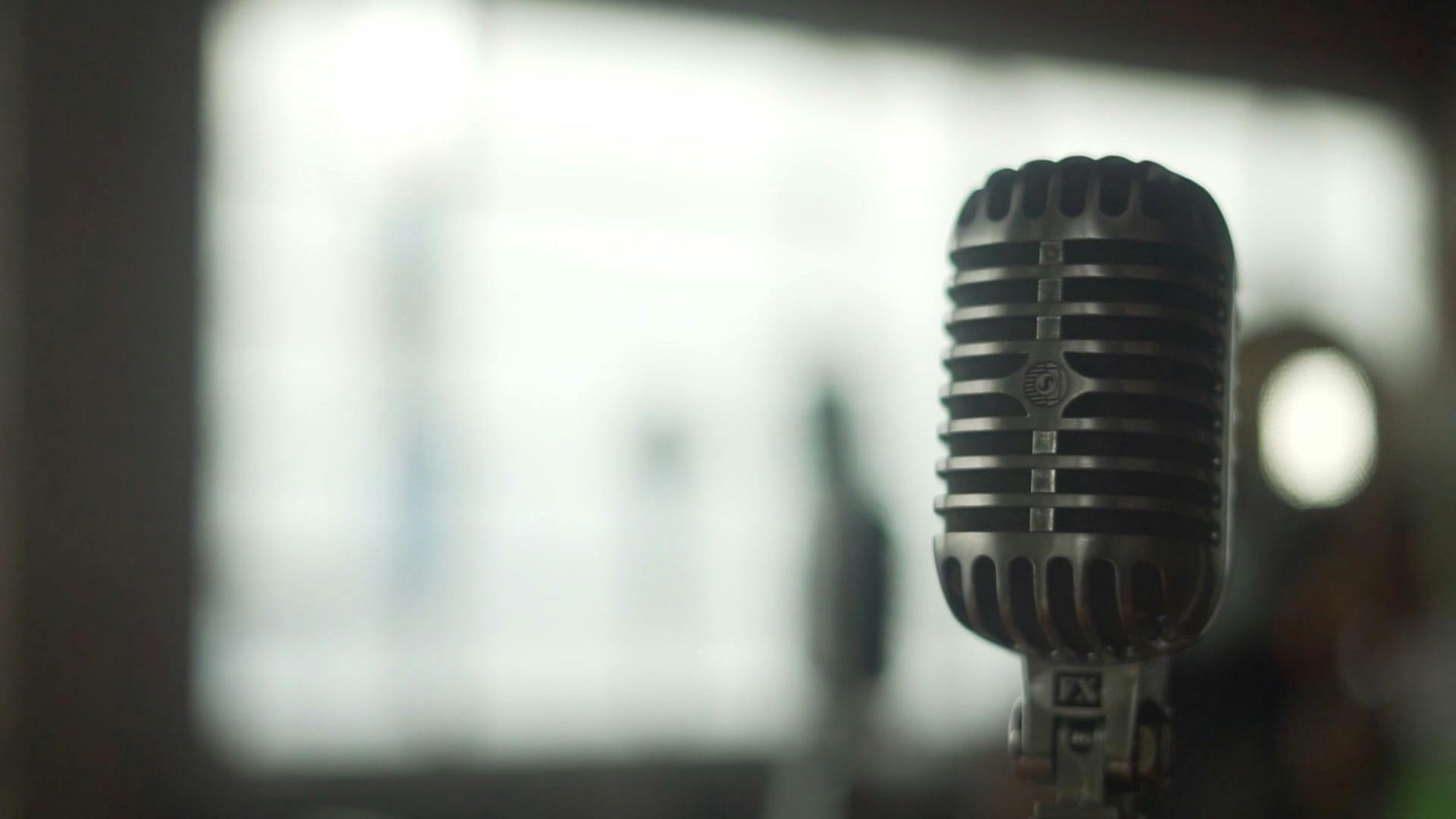 Close-Up View of a Microphone · Free Stock Video