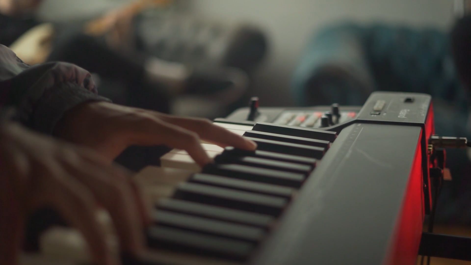 A Person Playing Keyboard · Free Stock Video