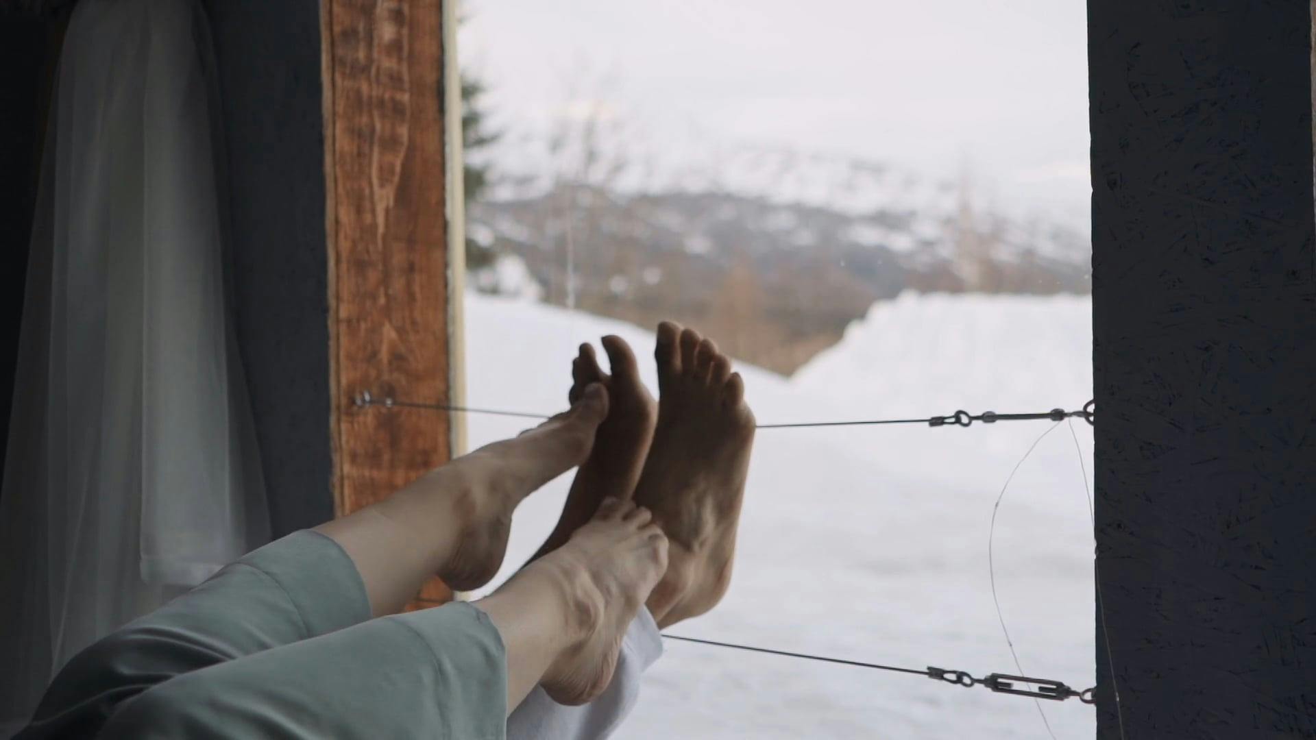 Close-up Footage of a Feet Cuddling Free Stock Video Footage, Royalty ...