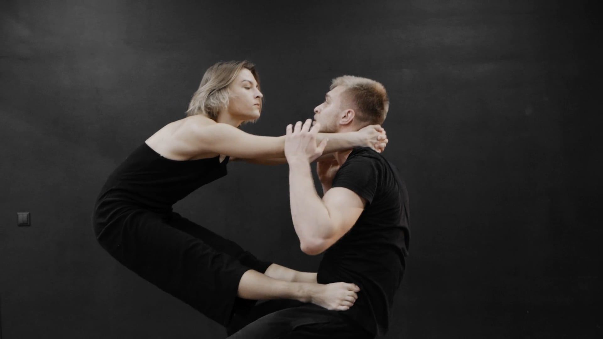 Couple Dancing in the Studio · Free Stock Video