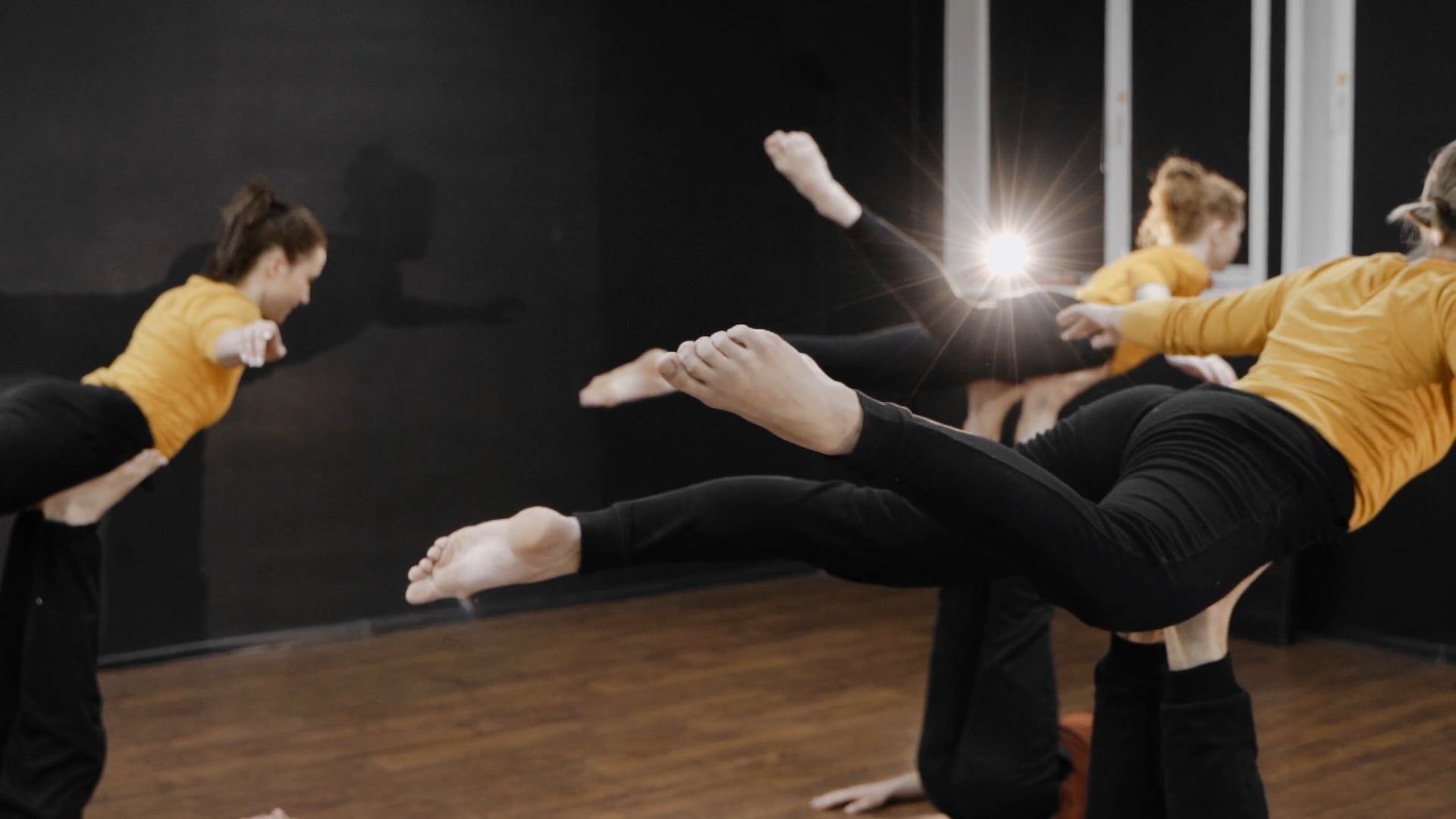 Contemporary Dancers Rehearsing in a Dance Studio Free Stock Video ...