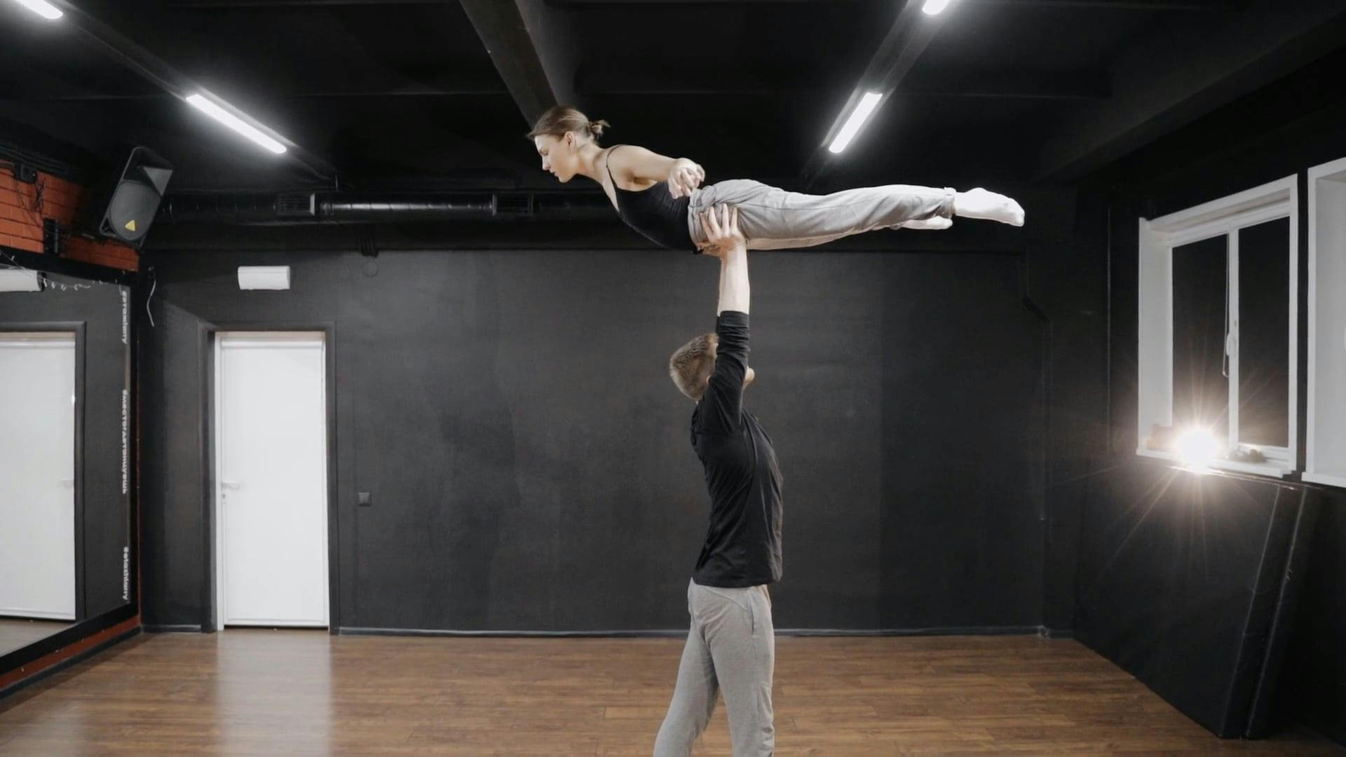 A Man Lifting His Partner · Free Stock Video