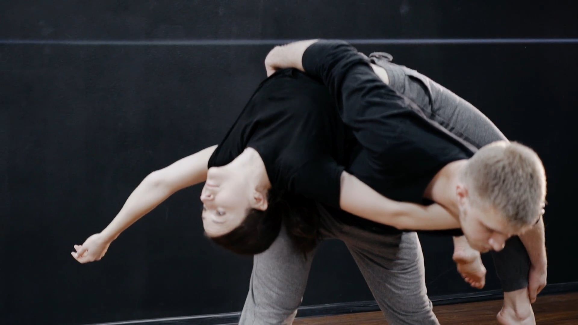 A Man and a Woman Balancing in a Dance Free Stock Video Footage ...
