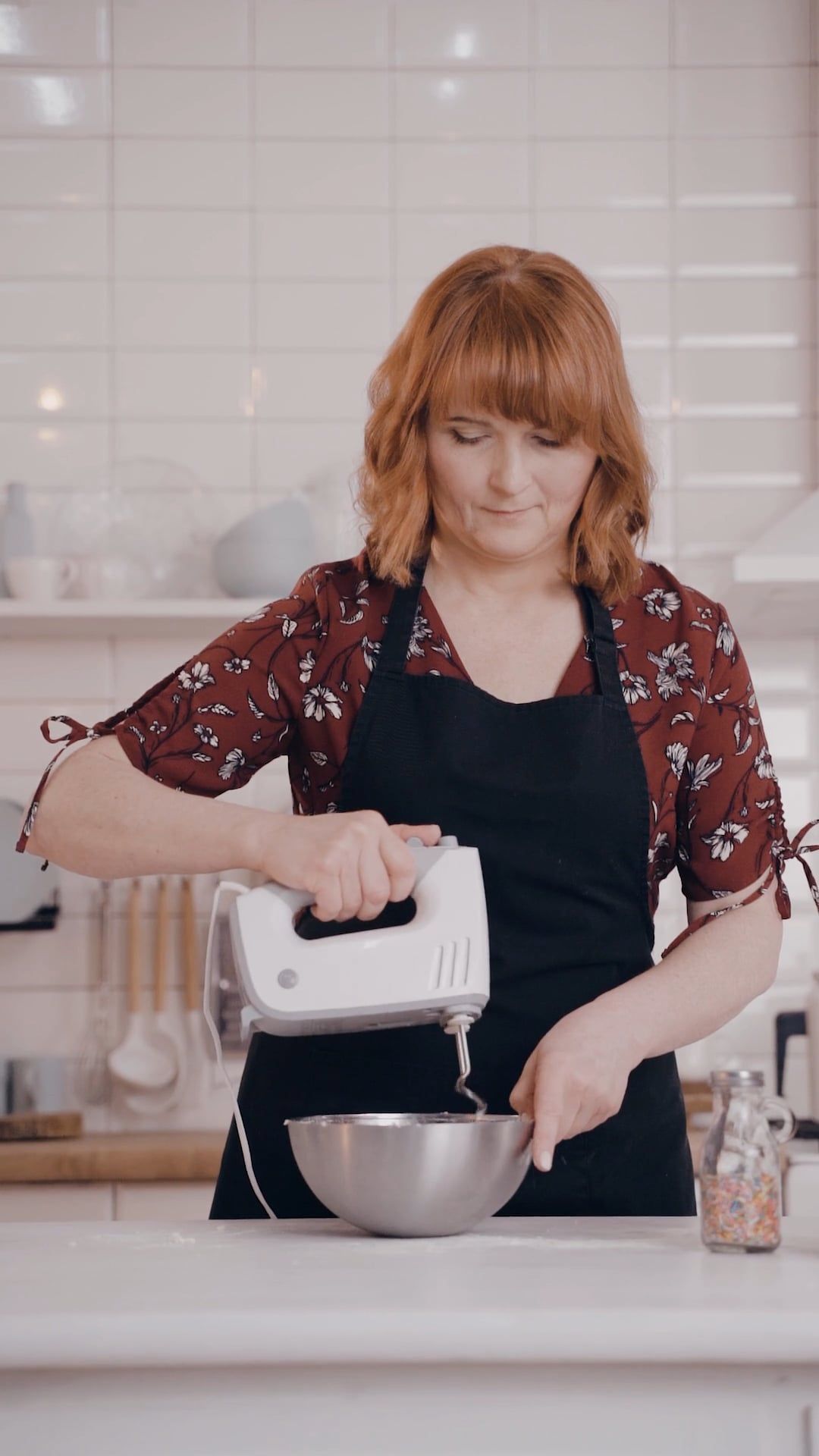 A Woman Using Hand Mixer · Free Stock Video