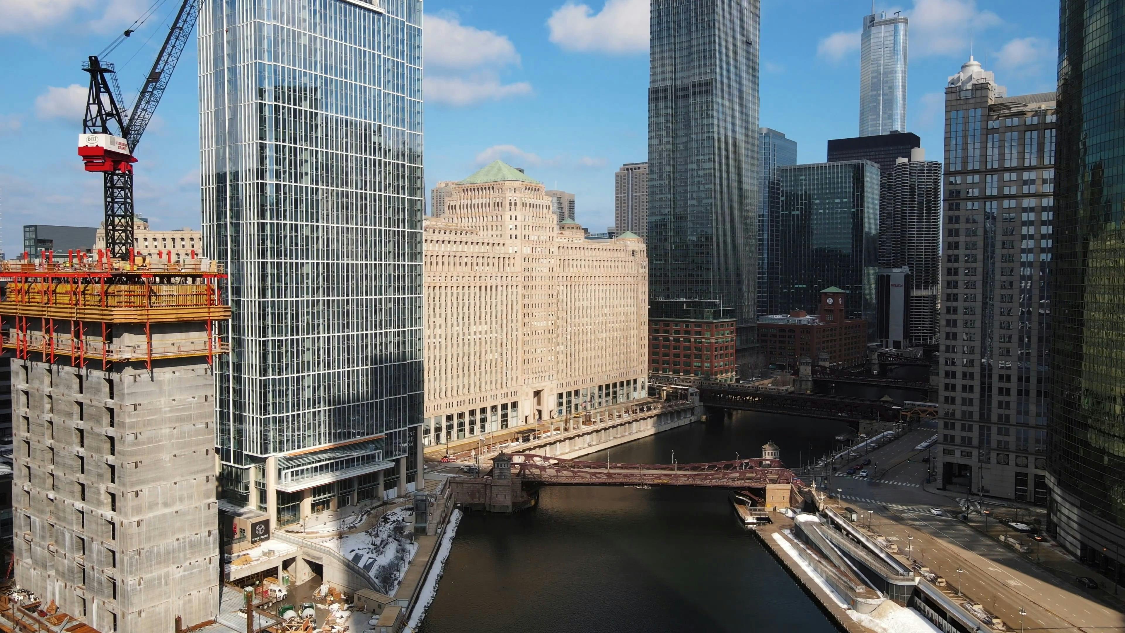 An Aerial Footage of a City with High-rise Buildings · Free Stock Video