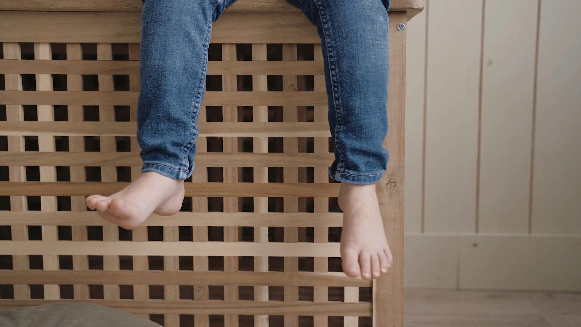 Dangling Feet of a Child · Free Stock Video