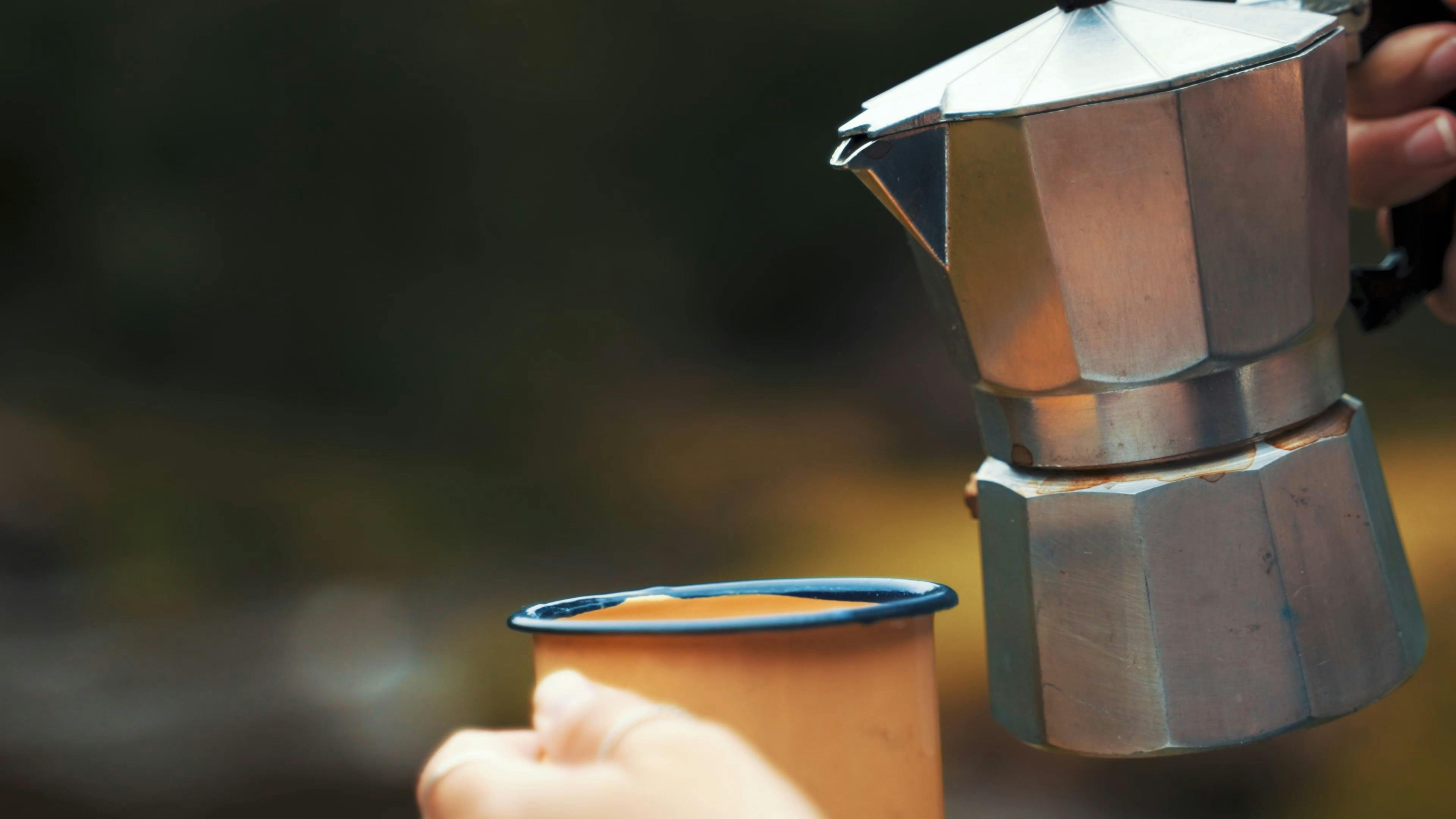 Pouring Coffee into a Mug · Free Stock Video