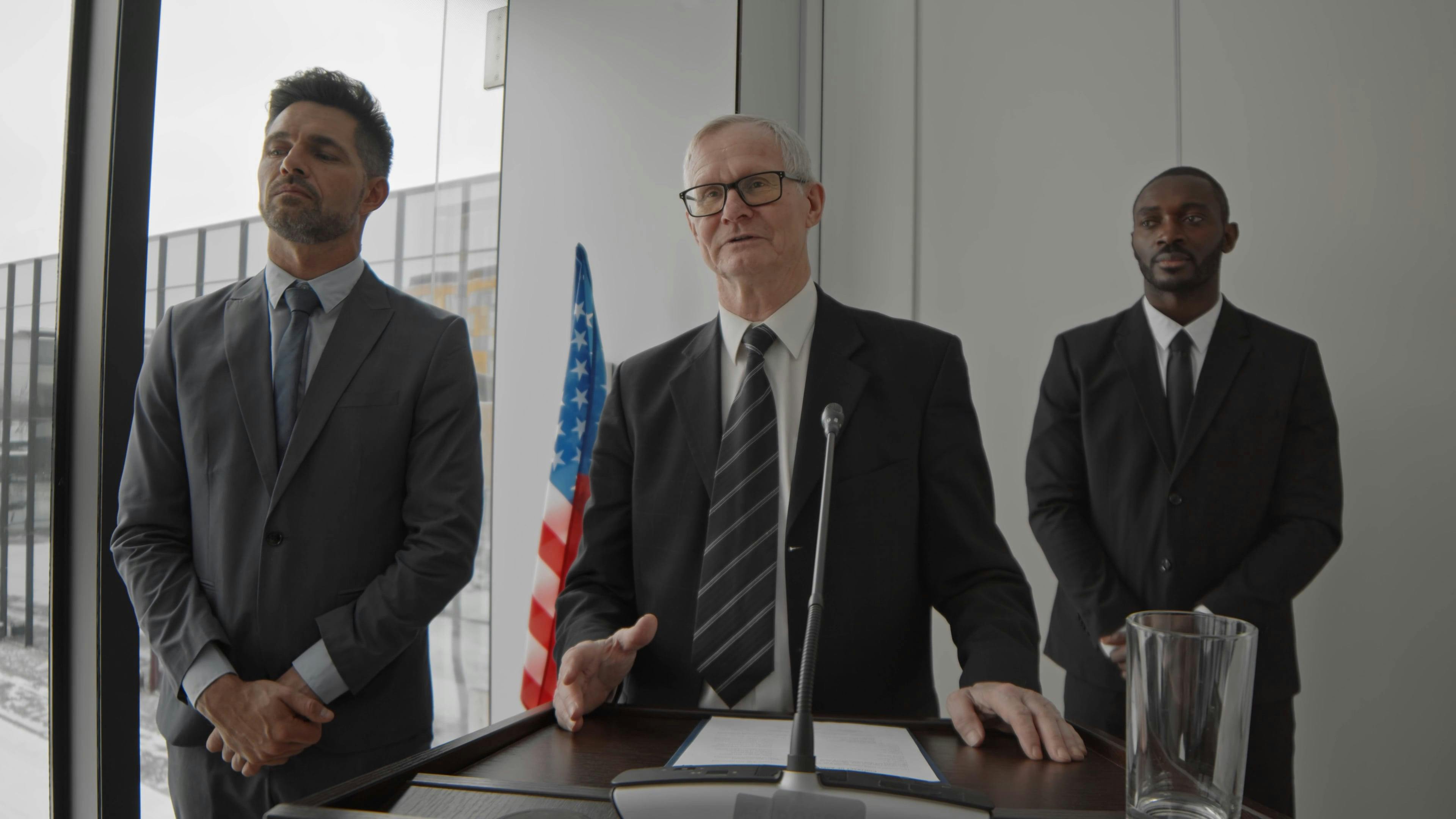 Candidate Doing a Speech Free Stock Video Footage, Royalty-Free 4K & HD ...