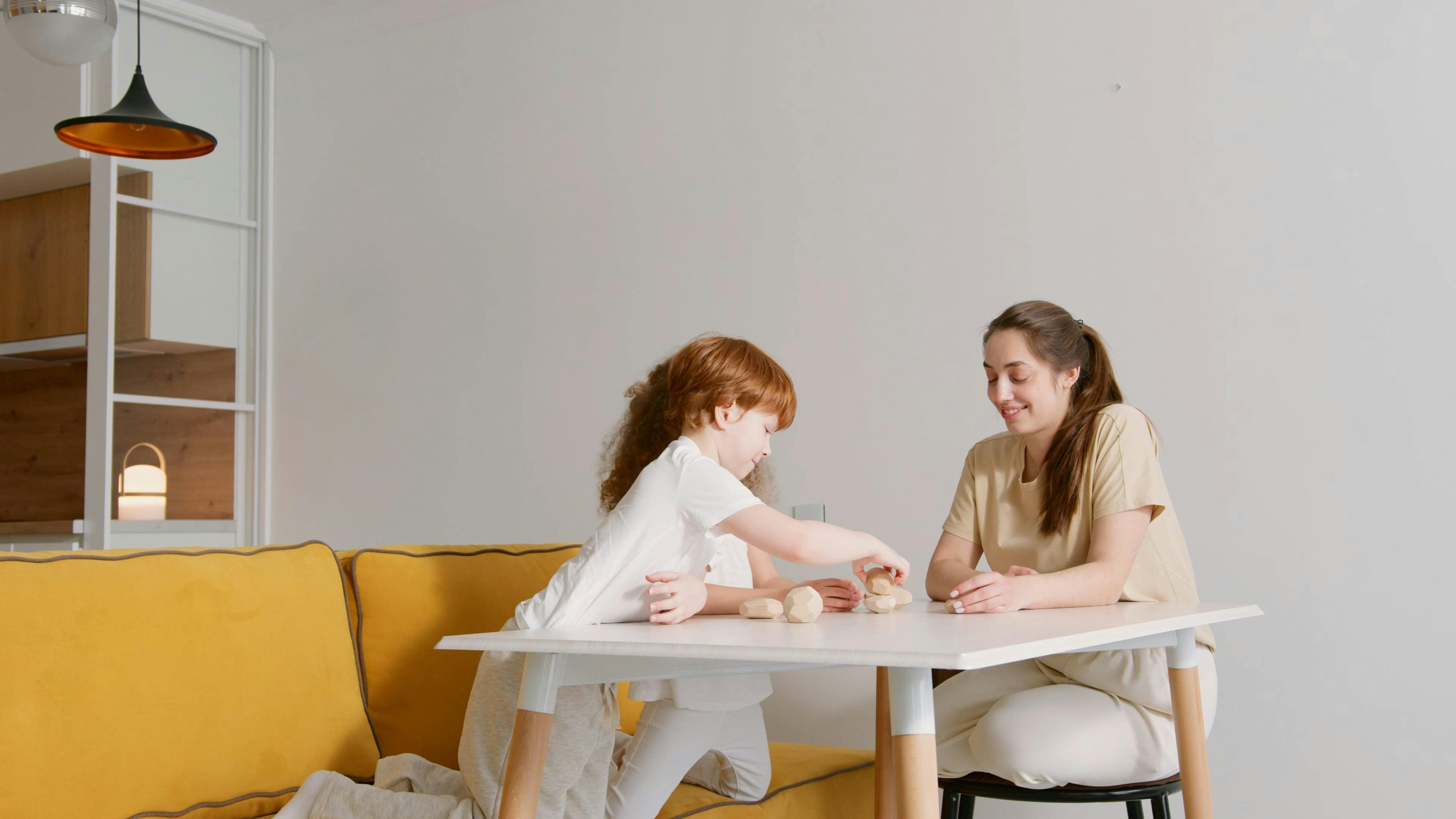 Kids Playing at the Table · Free Stock Video