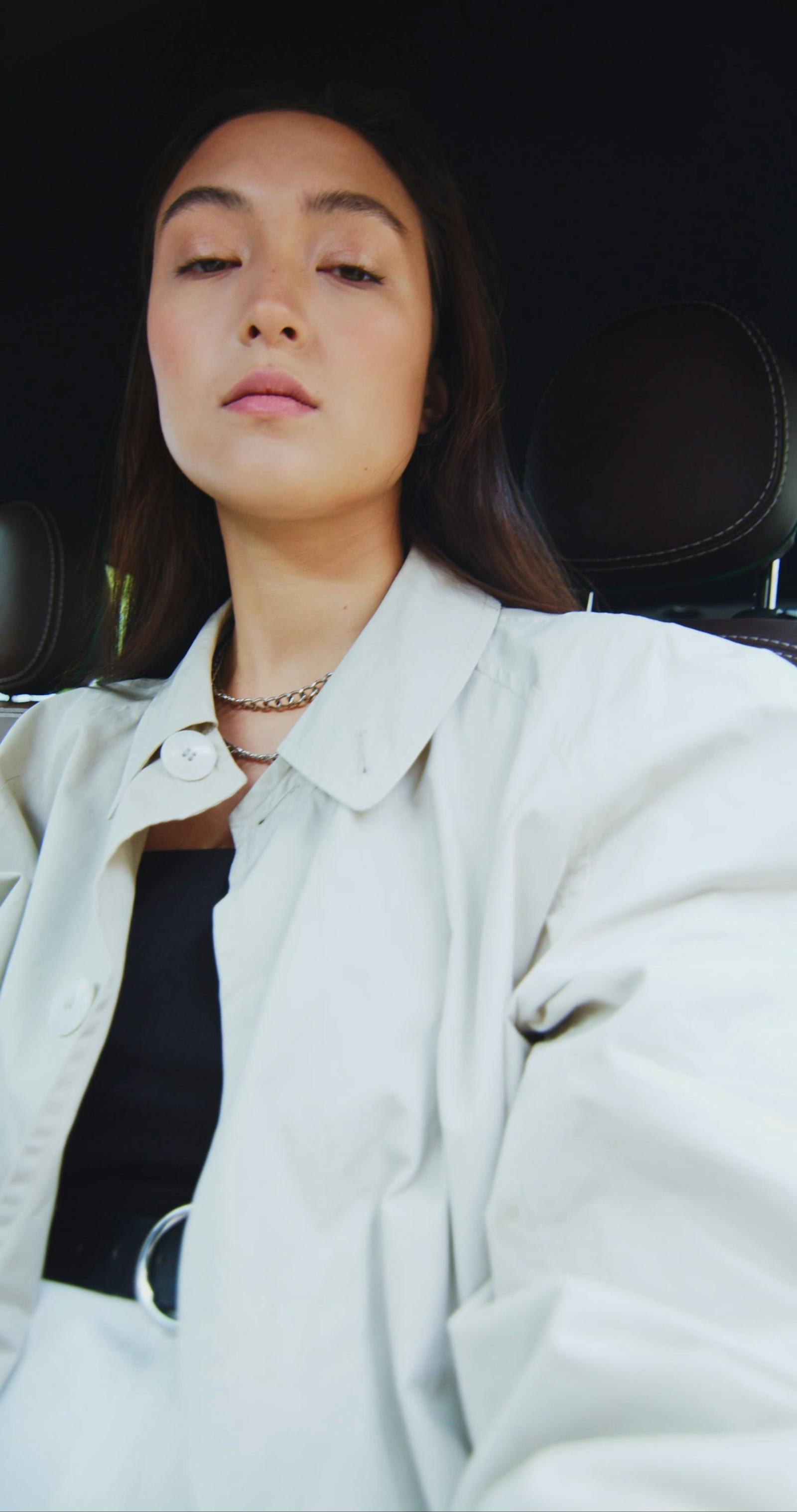 A Beautiful Woman Taking A Selfie Inside A Car Free Stock Video Footage