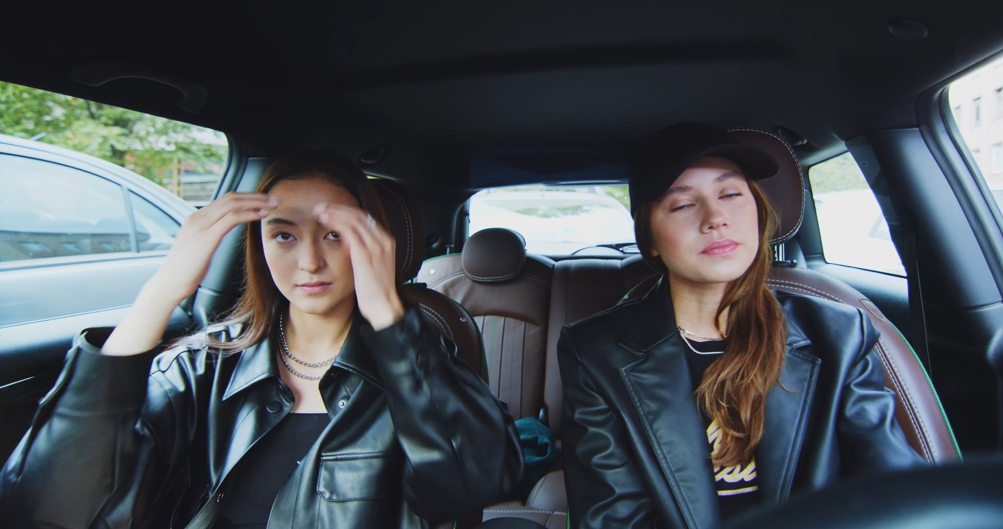 Women Vlogging Inside a Car Free Stock Video Footage, Royalty-Free 4K ...